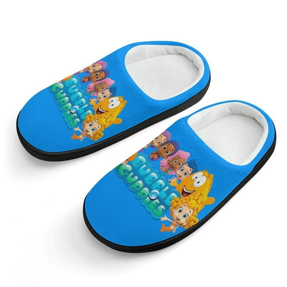 Bubble Guppies Soft Plush Slippers for Boys Girls Winter Warm Cotton ...