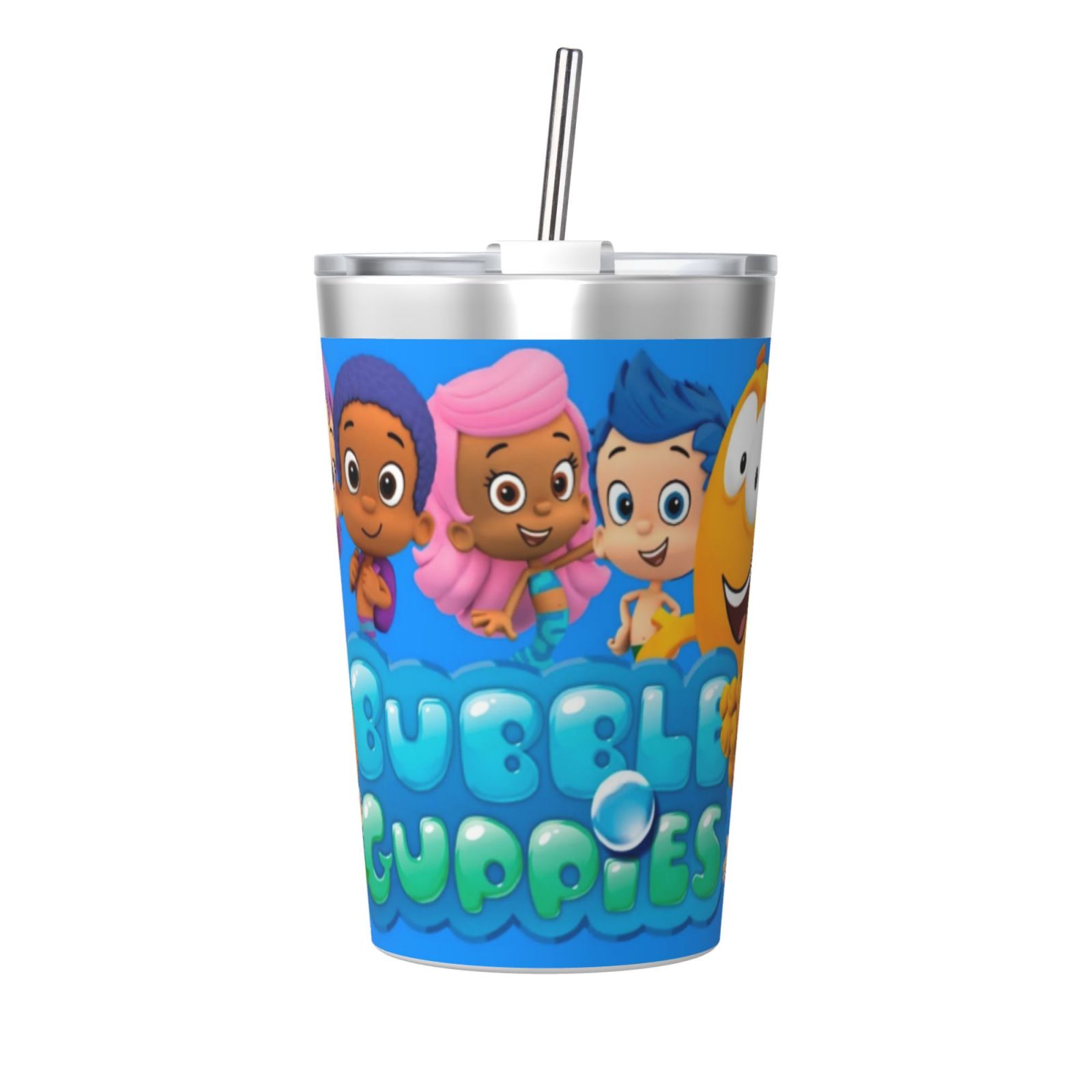 Animated Bubble Guppies Thermos Cup Portable Insulated Water Bottles ...