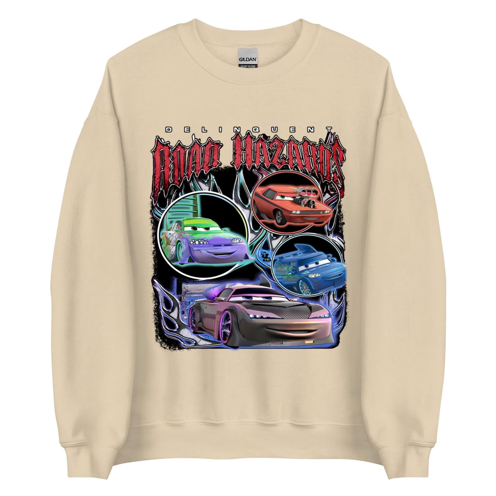 Animated Car Characters Vintage Graphic Tee, Halloween-Themed Apparel ...