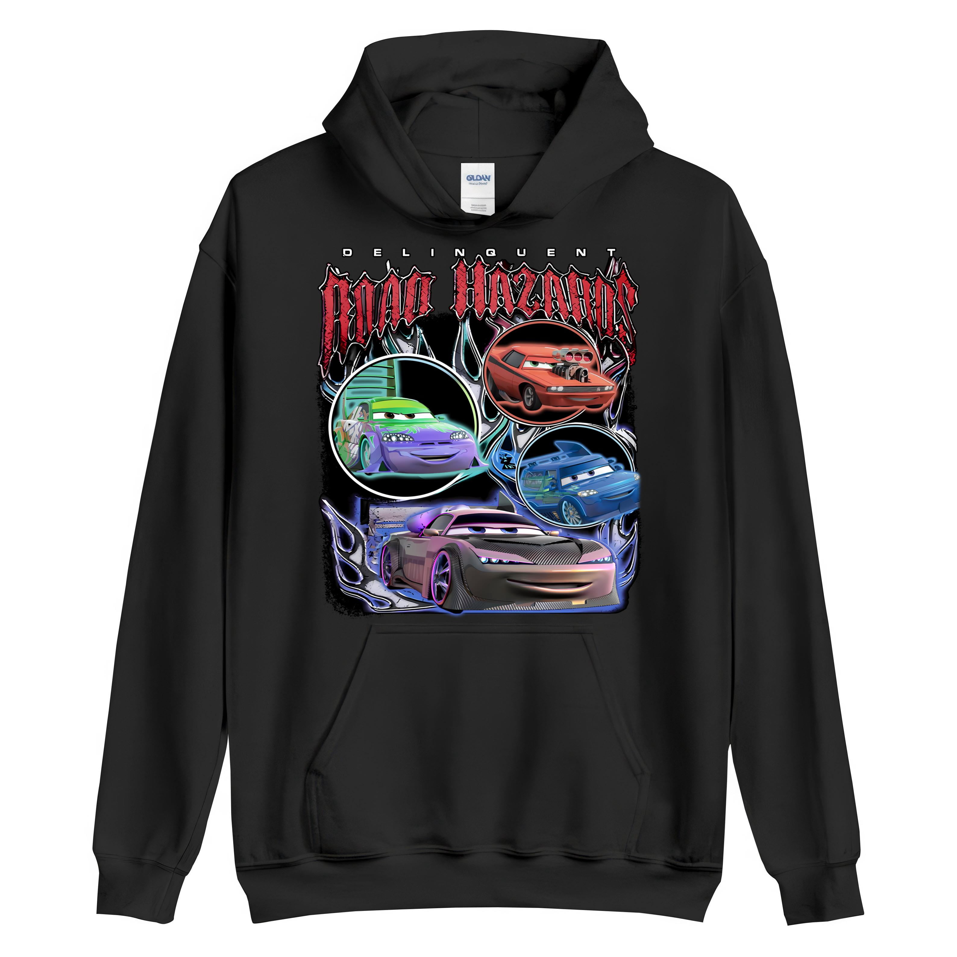 Animated Car Characters Vintage Graphic Tee, Halloween-Themed Apparel ...