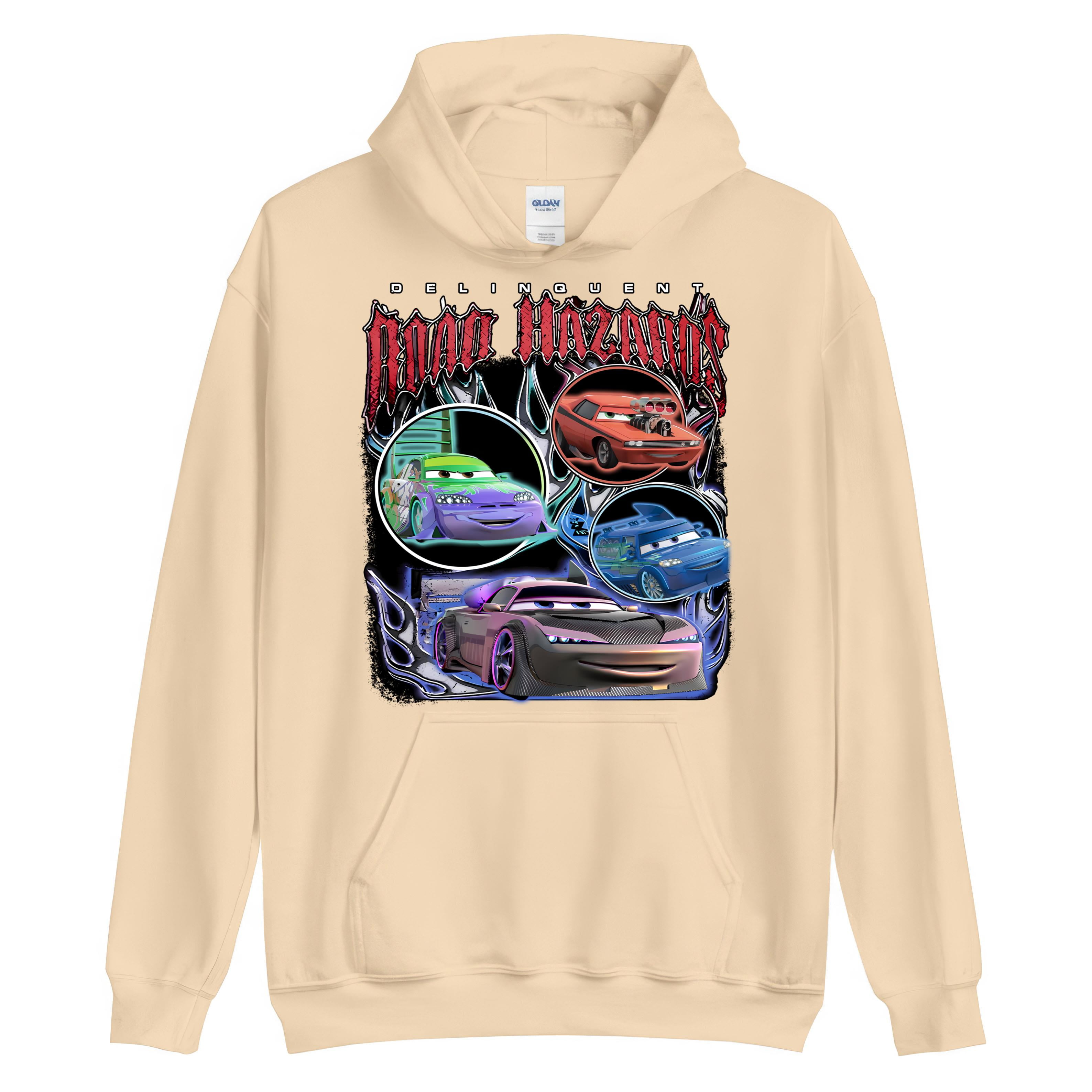 Animated Car Characters Vintage Graphic Tee, Halloween-Themed Apparel ...