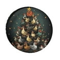 Animated Chicken Christmas Tree Spare Tire CoverChicken Christmas ...