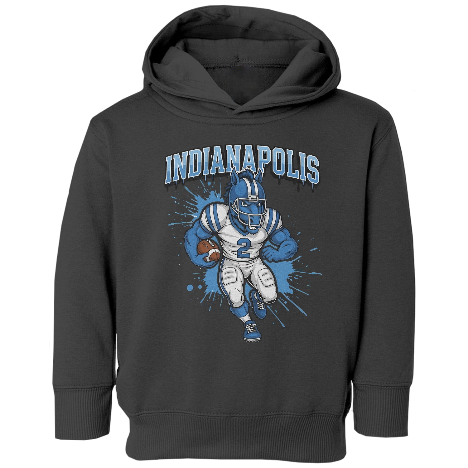 Animated Colt Inspired Indianapolis - Sports Fans Toddler Hooded ...