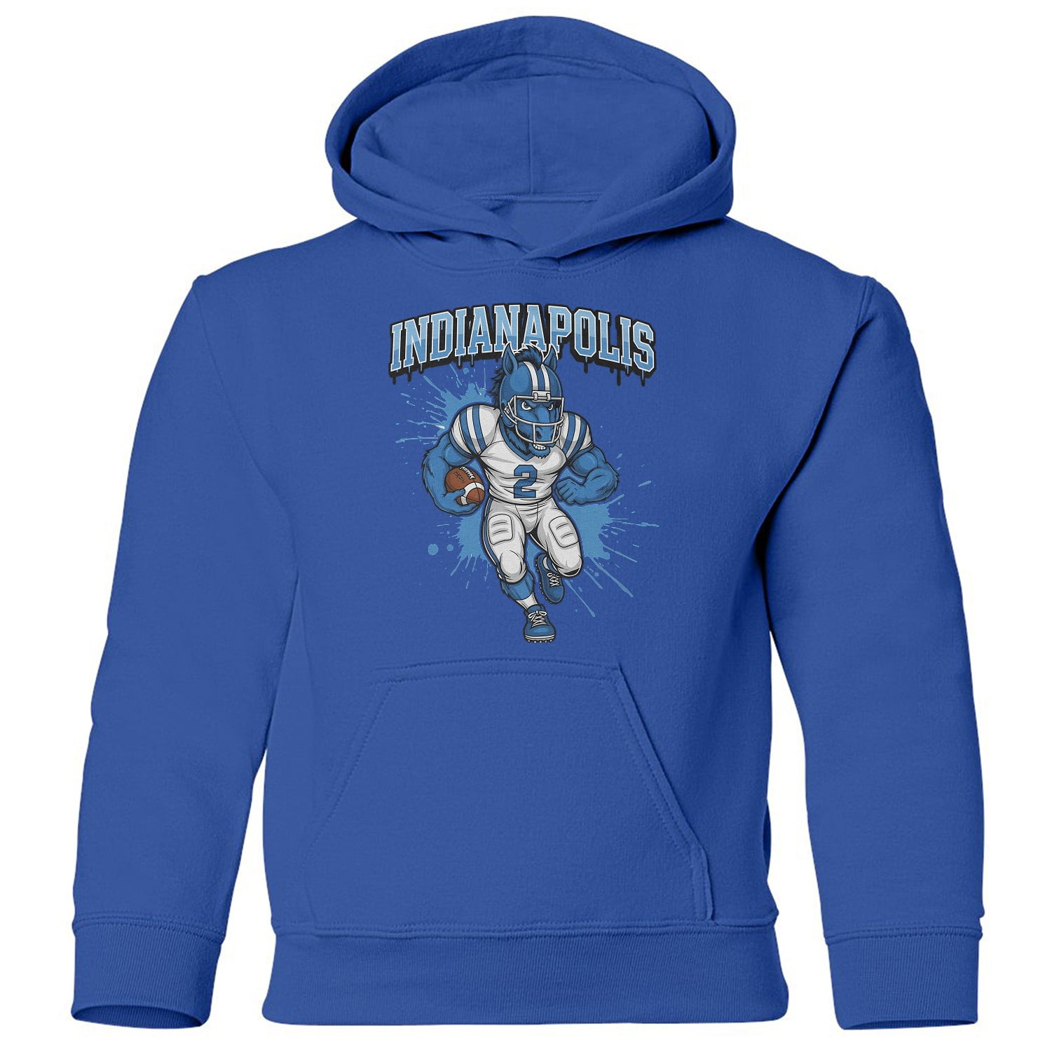 Animated Colt Inspired Indianapolis - Sports Fans Youth Hooded ...
