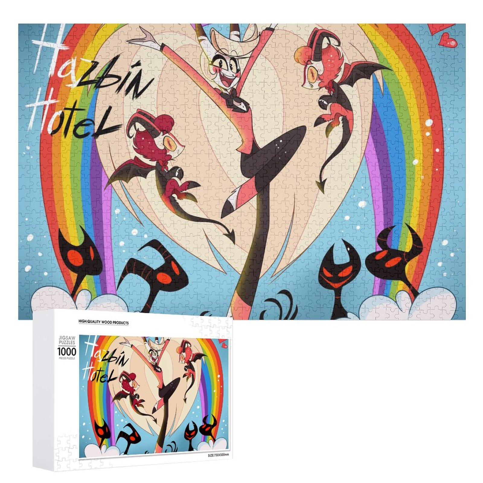 Animated Comedy Hazbin Hotel Wooden Jigsaw Puzzles Accessories ...