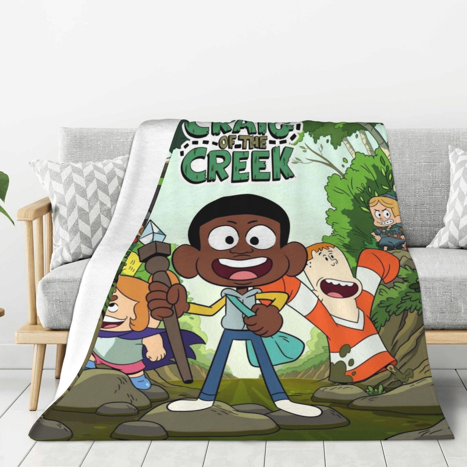 Animated Craig of the Creek Blanket Cozy Soft Fleece Flannel Bed ...