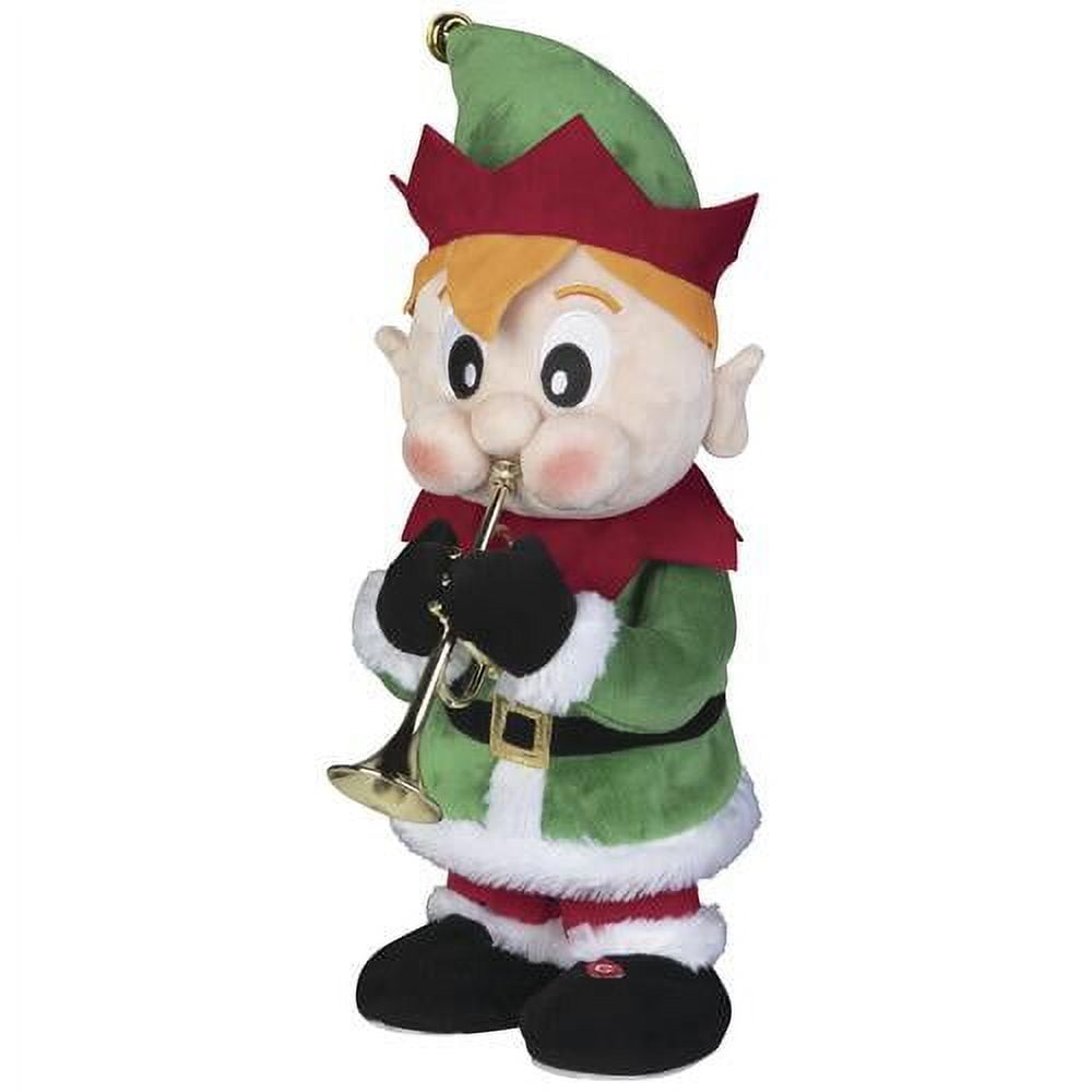 Animated Dancing Elf PlayingTrumpet Christmas - Walmart.com