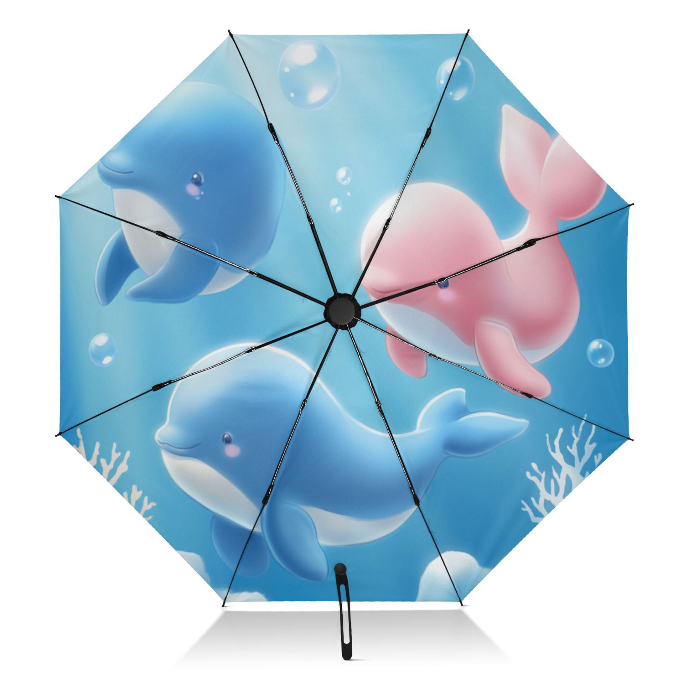 Animated Dolphin Extra Large Automatic Umbrella, UV Protection ...