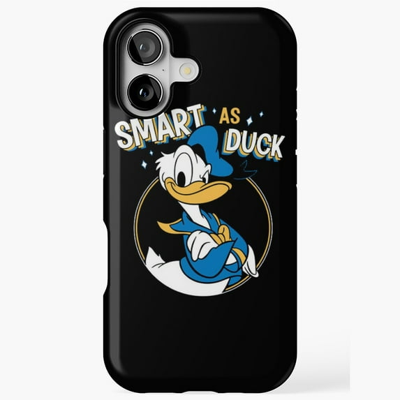 Animated Duck Smart Quote Funny Design Case for iPhone 17 through 11 ...