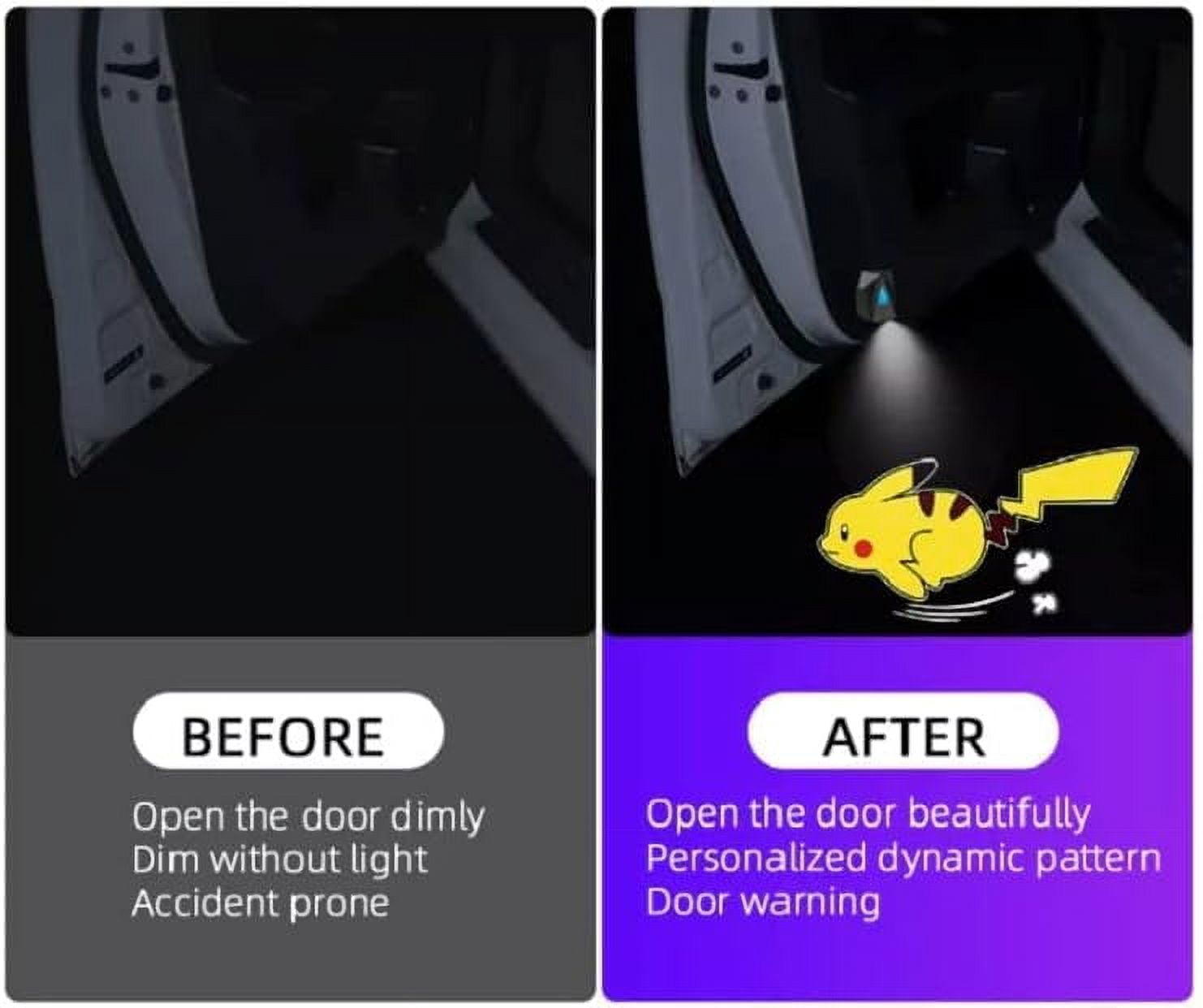 Animated Dynamic 3D Welcome Light Car Courtesy Door Led Projector Lamp ...