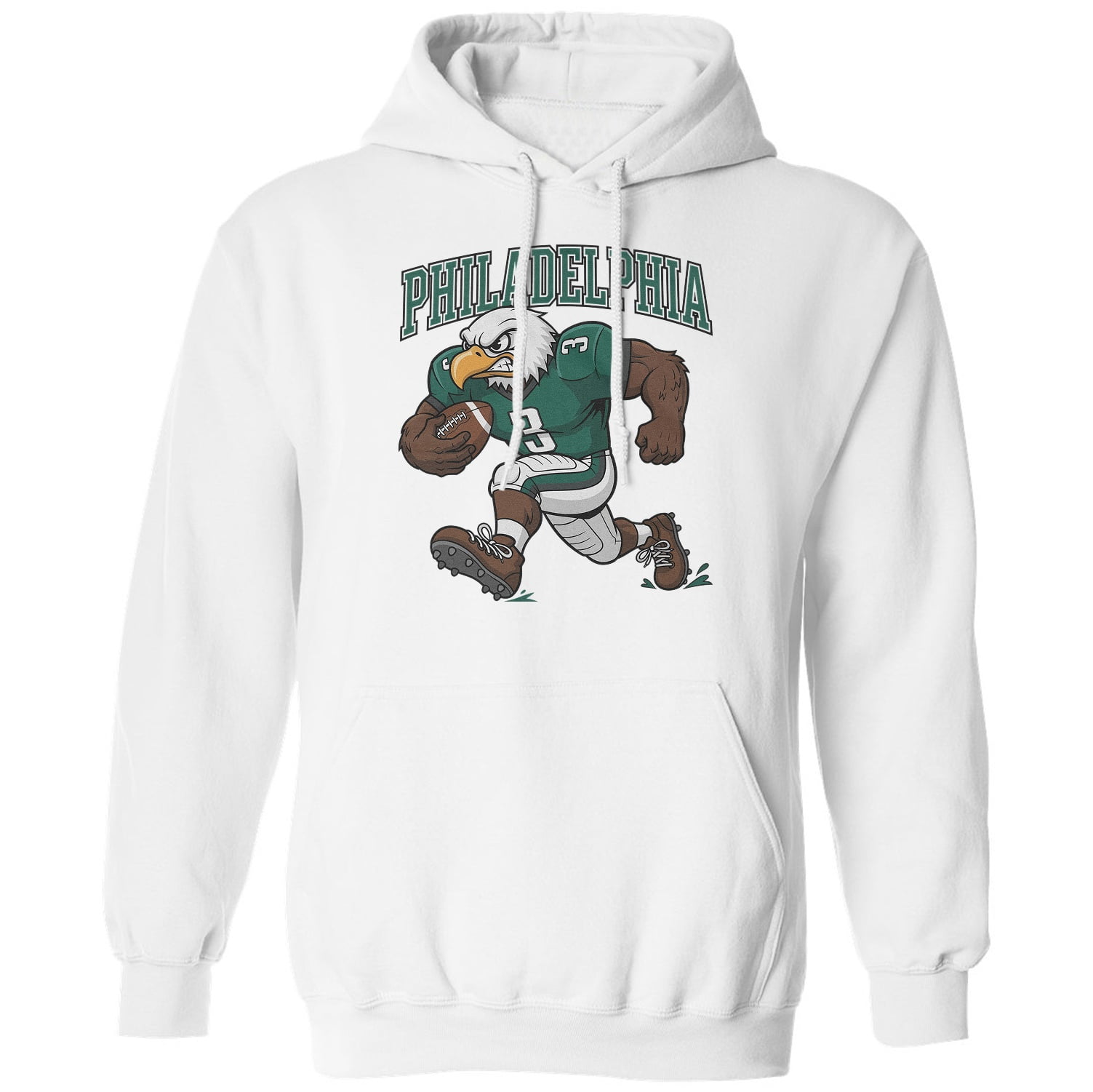 Animated Eagle Inspired Philly - Sports Fans Gift Unisex Hooded ...