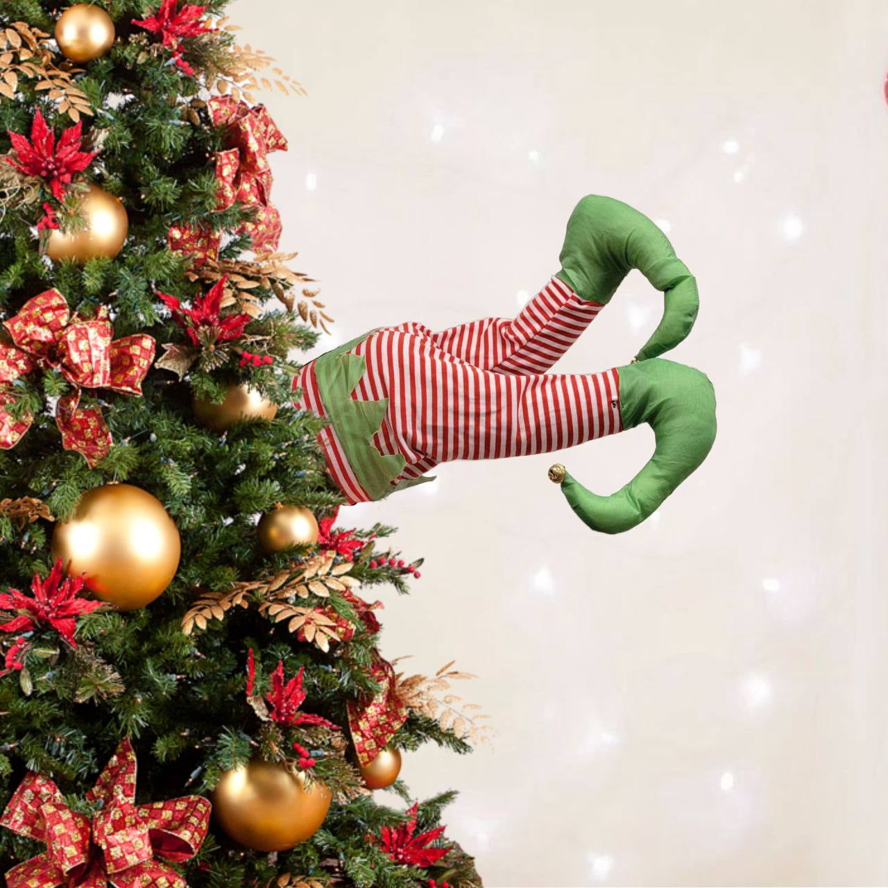 Animated Elf Legs Kickers. Christmas Decor F07M4-30-W232B - Walmart ...