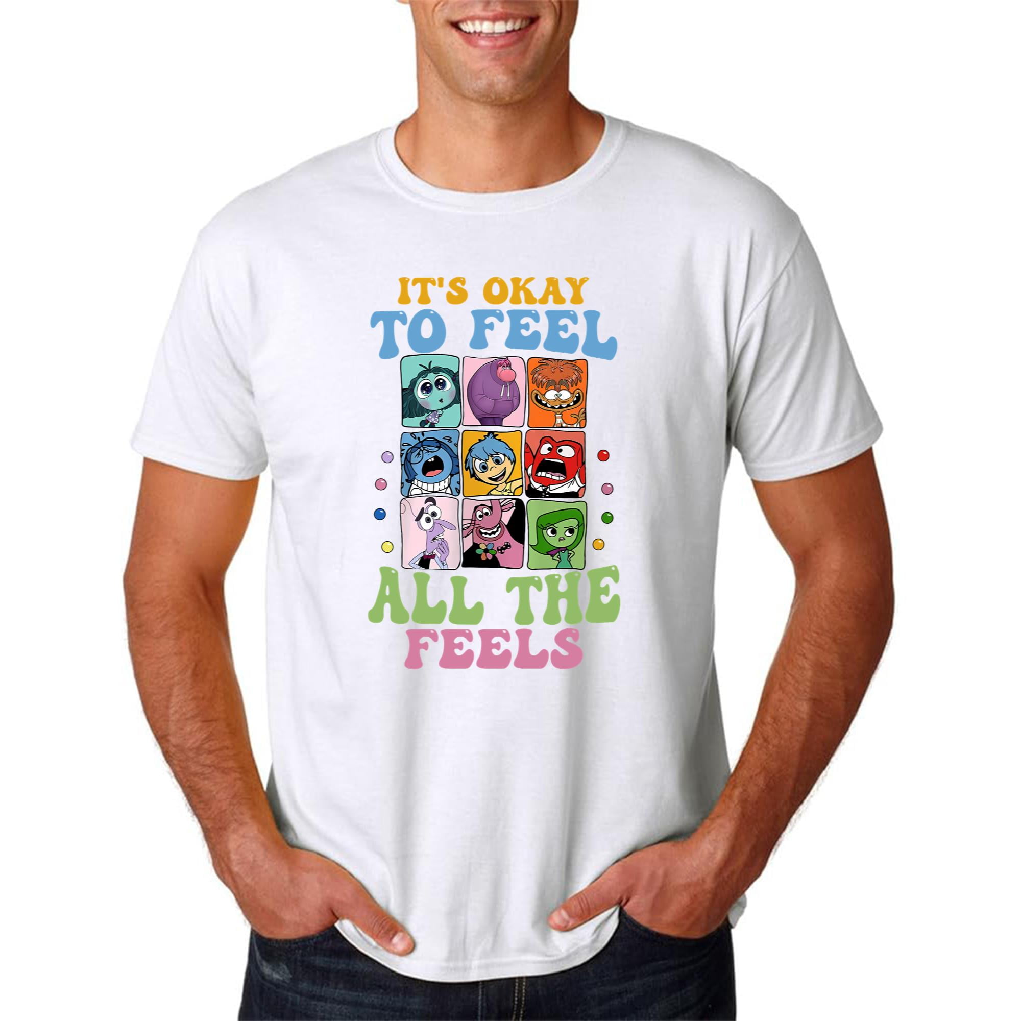 Animated Emotions-Inspired Graphic Tee, Mental Health Awareness Shirt ...