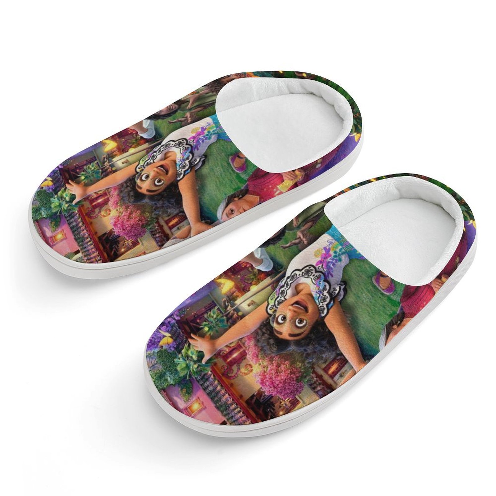 Animated Encanto Movie Kid's Cotton Slippers Winter Warm Soft Plush ...