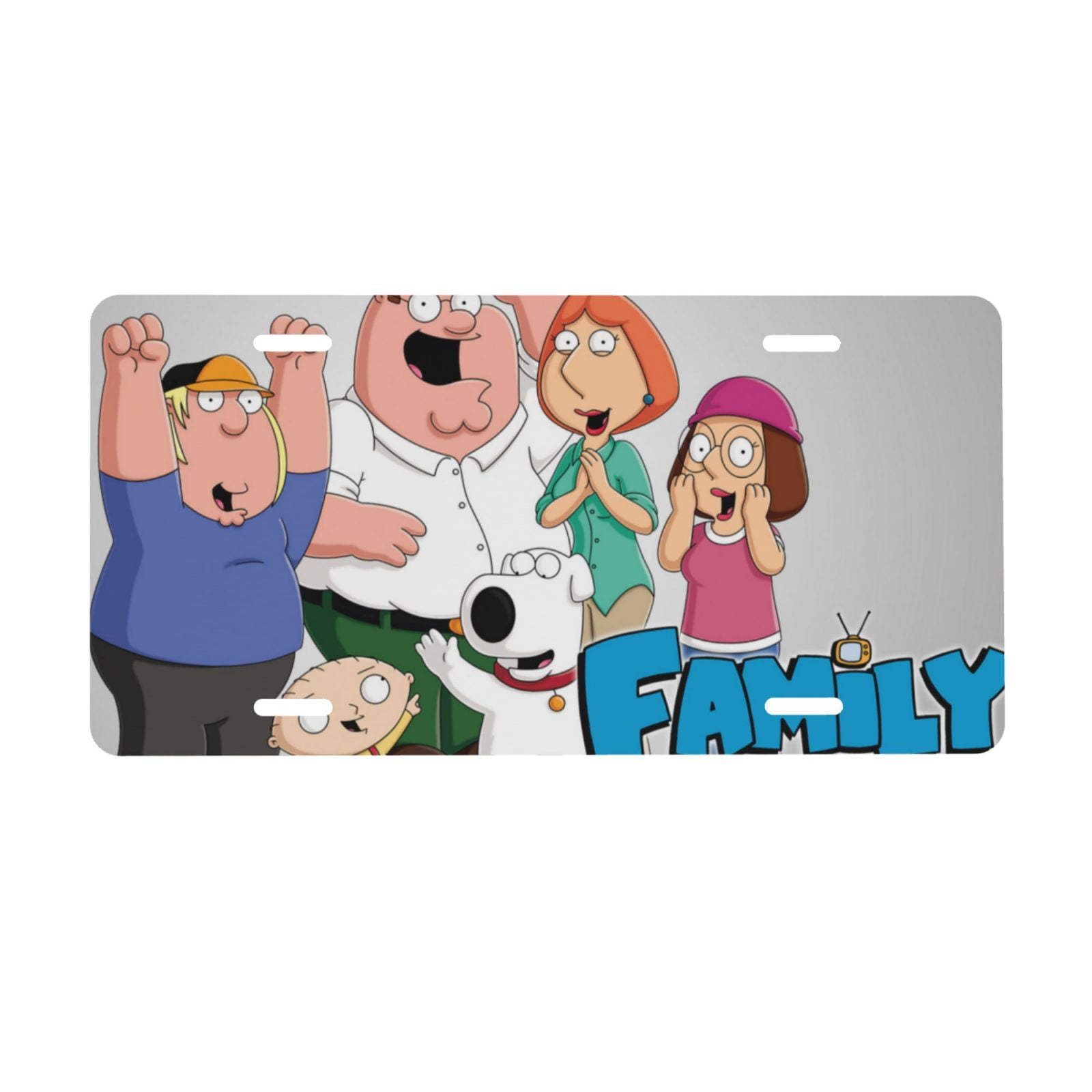 Animated Family Guy License Plate Cover Aluminum Novelty Vanity Tag ...