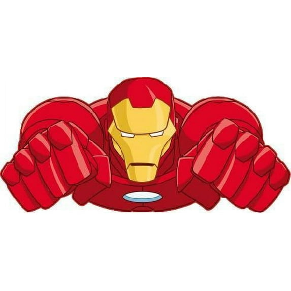 Animated Flash Superhero Ironman Cartoon Character Wall Art Sticker ...