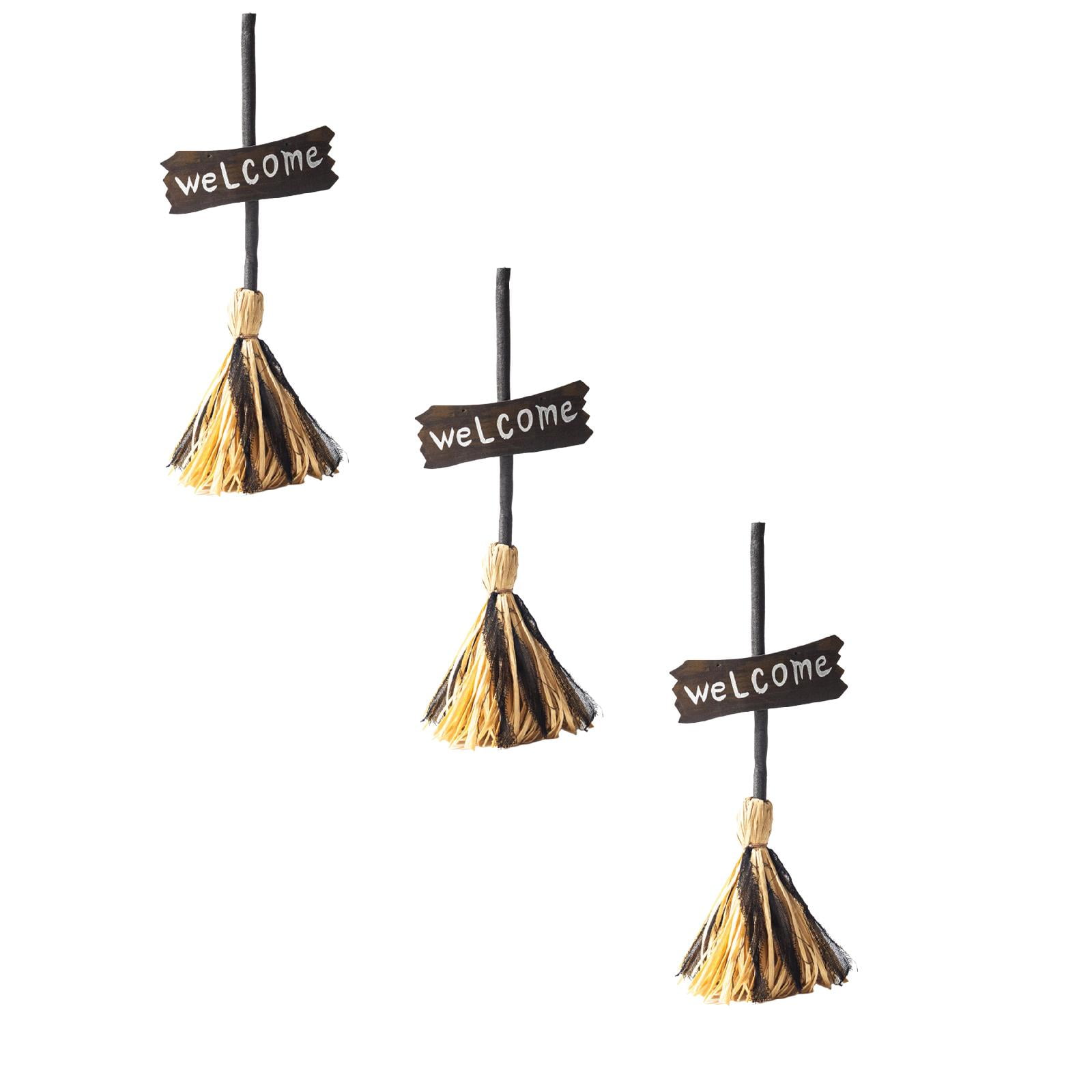 Animated Floating Witch Broom, Haunted Dancing Broomstick with Spooky ...