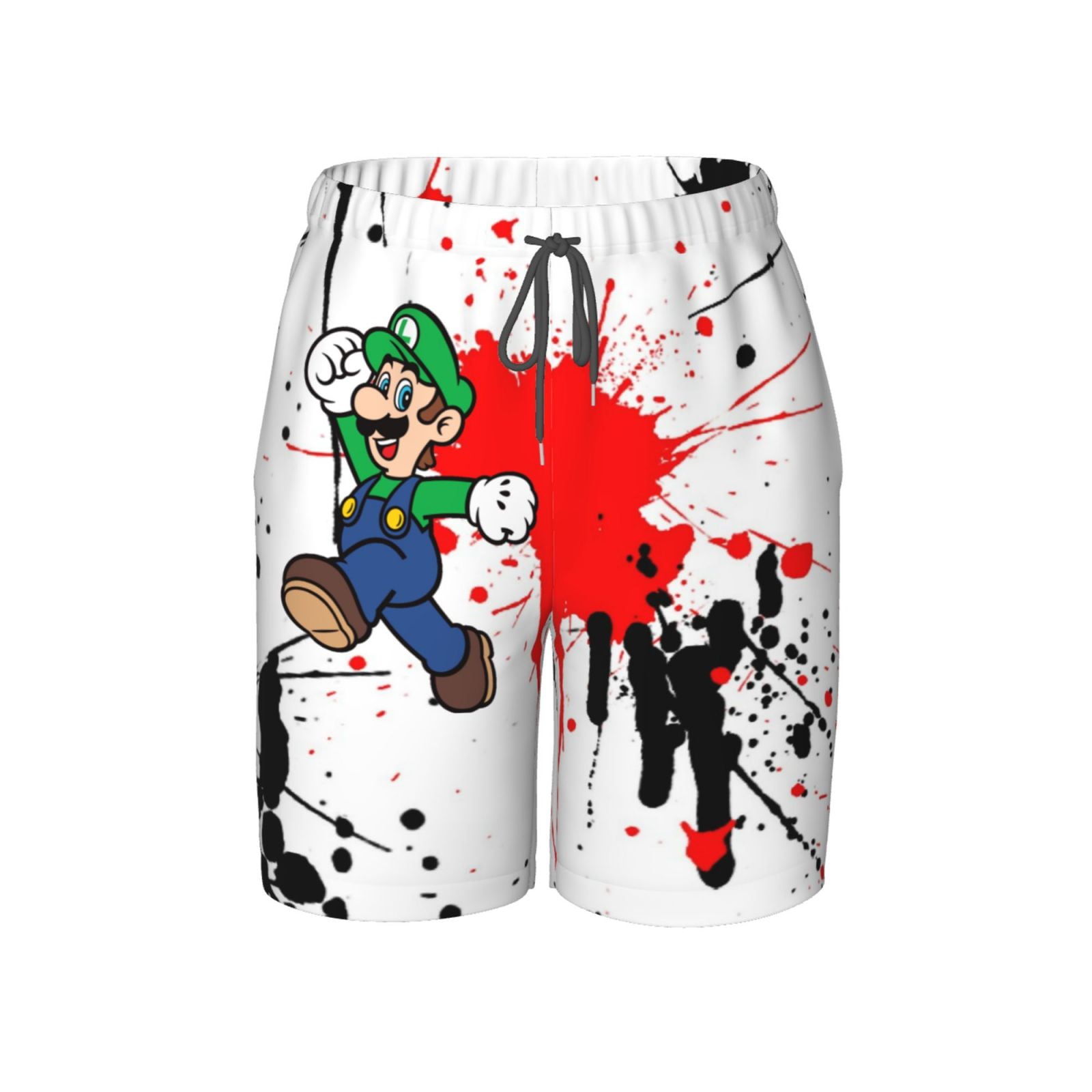 Animated Game Luigi's Mansion Teen Swim Trunks Surfing Beach Hawaii ...