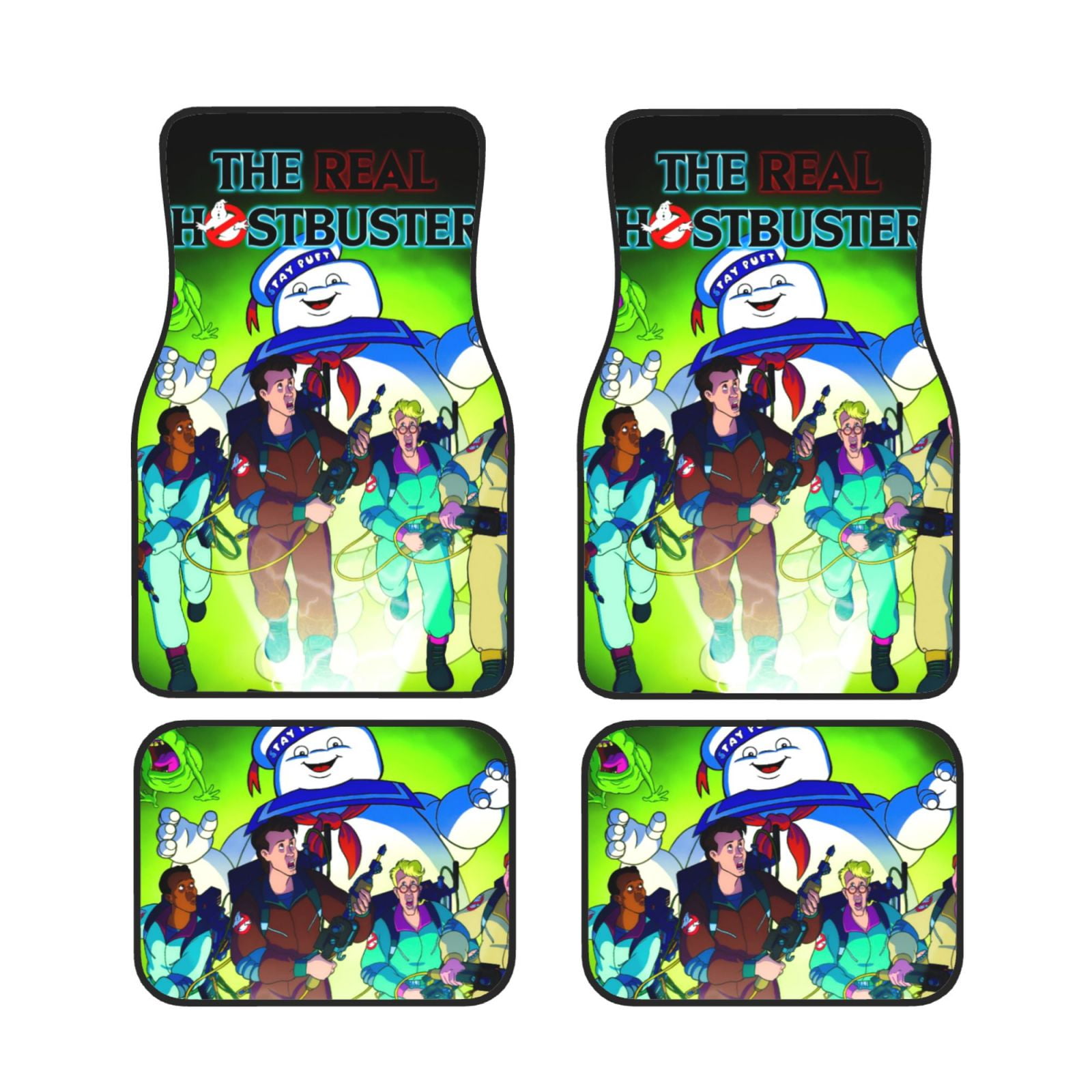 Animated Ghostbusters Car Floor Mats 4-Piece Full Set Front Rear Auto ...