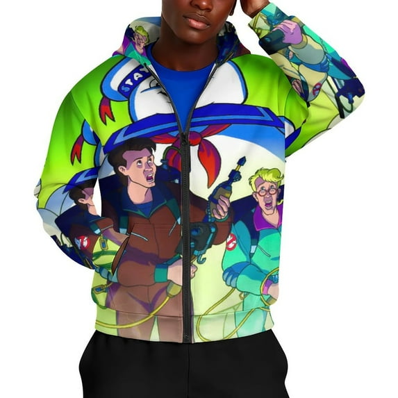Animated Ghostbusters Teen Sweatshirts Zipper Hoodies Jacket Coat With ...
