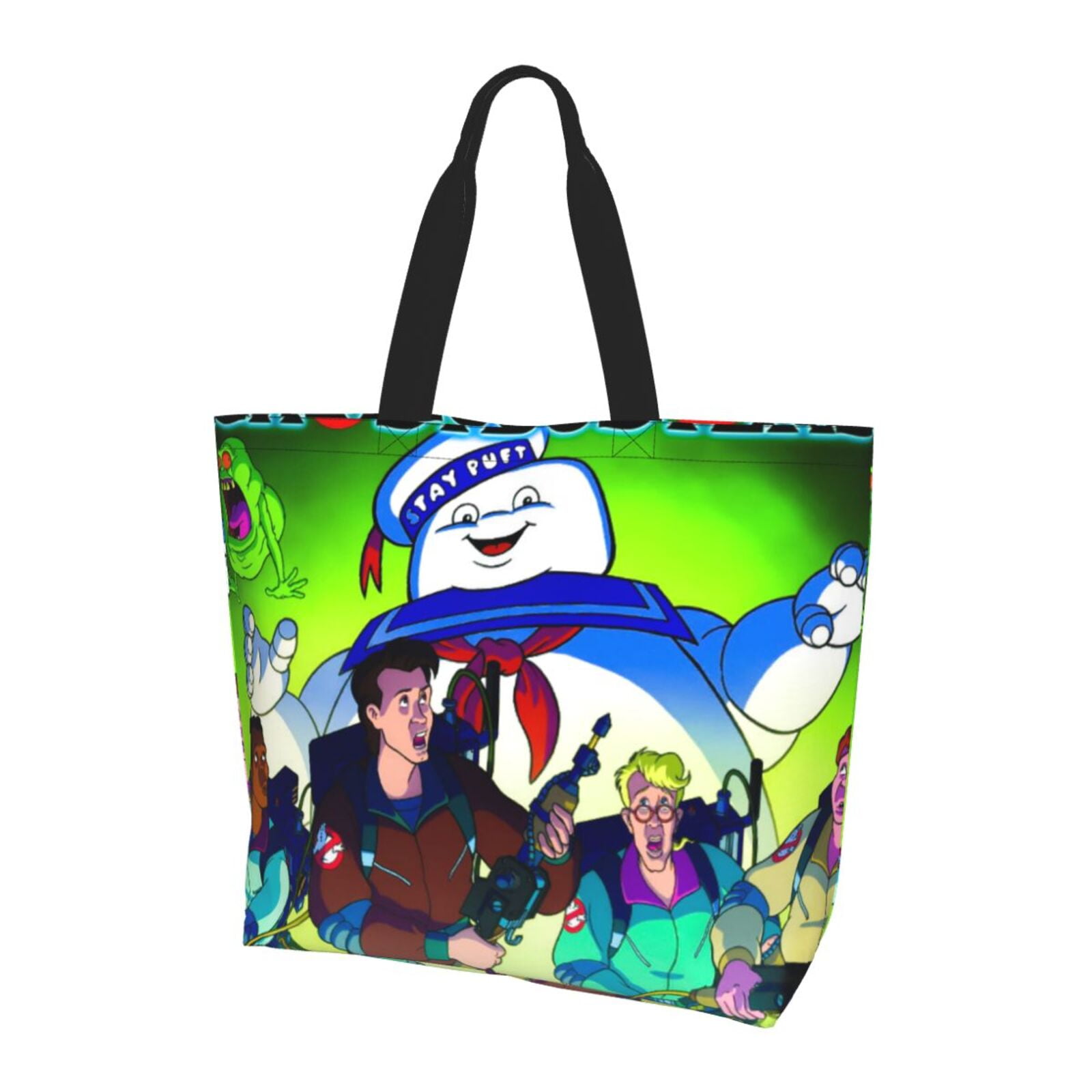 Animated Ghostbusters Tote Bags Reusable Women Shoulder Bag Grocery Bag ...