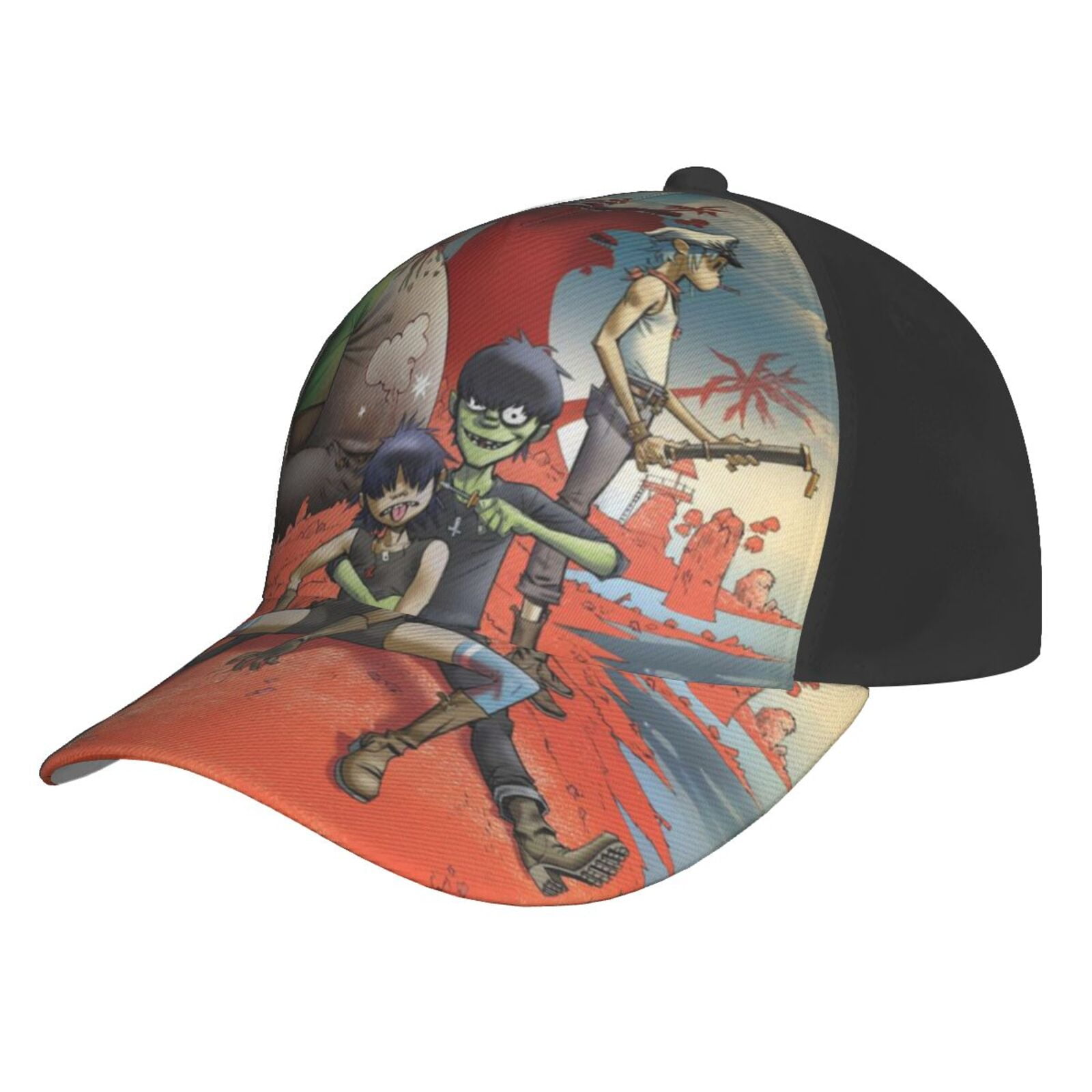 Animated Gorillaz Fashion Baseball Cap Adjustable Trucker Dad Hat Anti ...