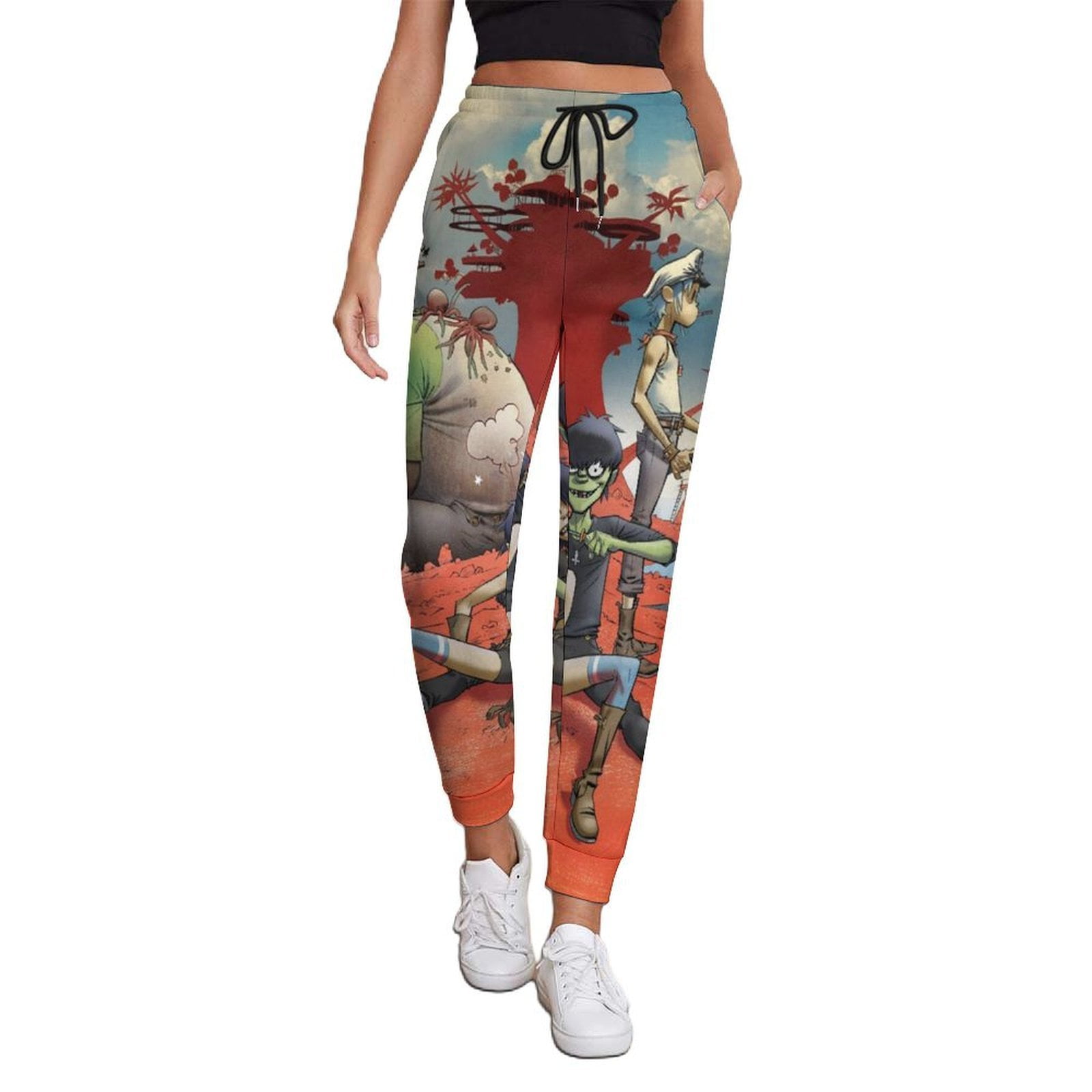 Animated Gorillaz Womens Sweatpants Joggers Pants Daily Trousers 3D ...