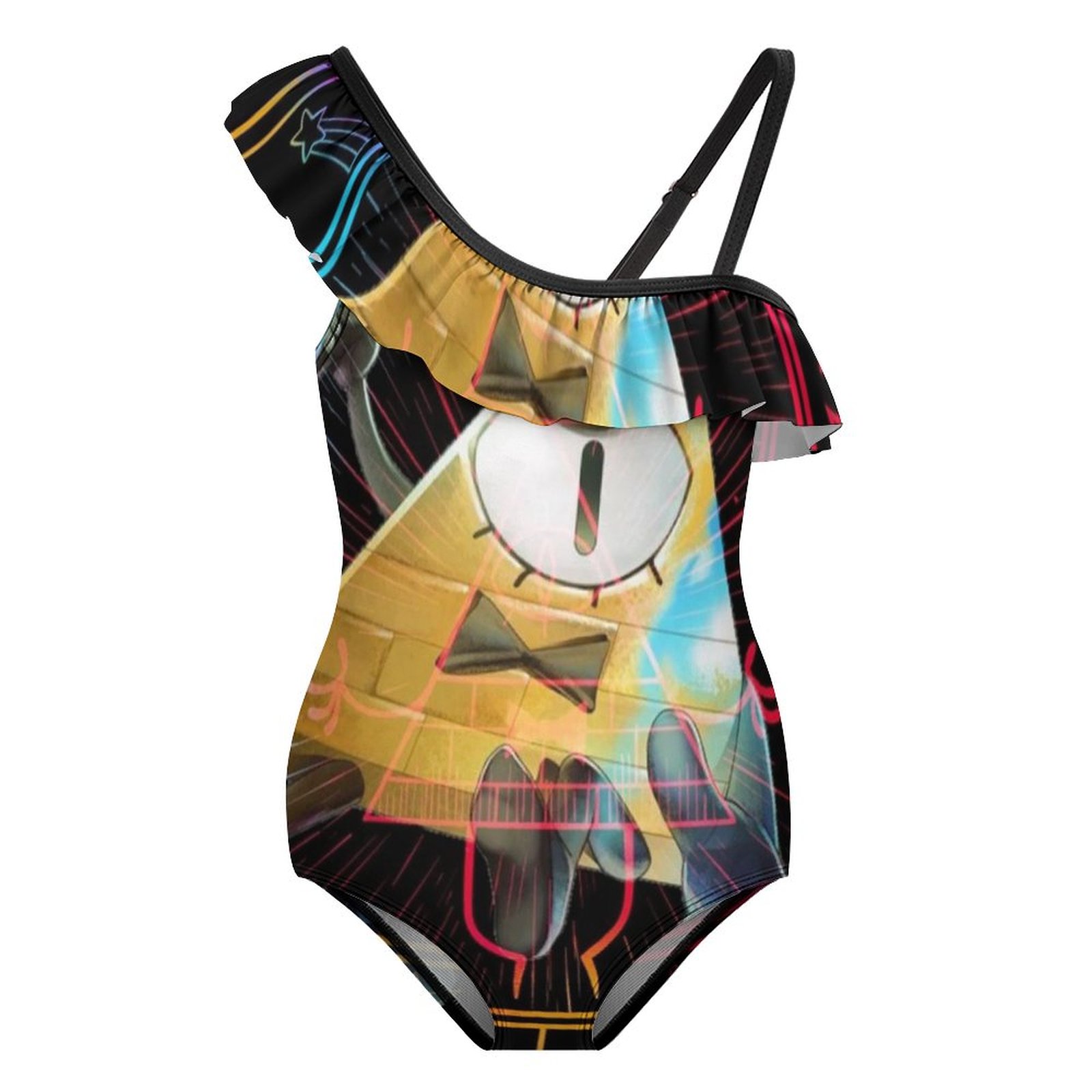 Animated Gravity Falls Bill Cipher Kids Swimsuit Swimwear Adjustable ...