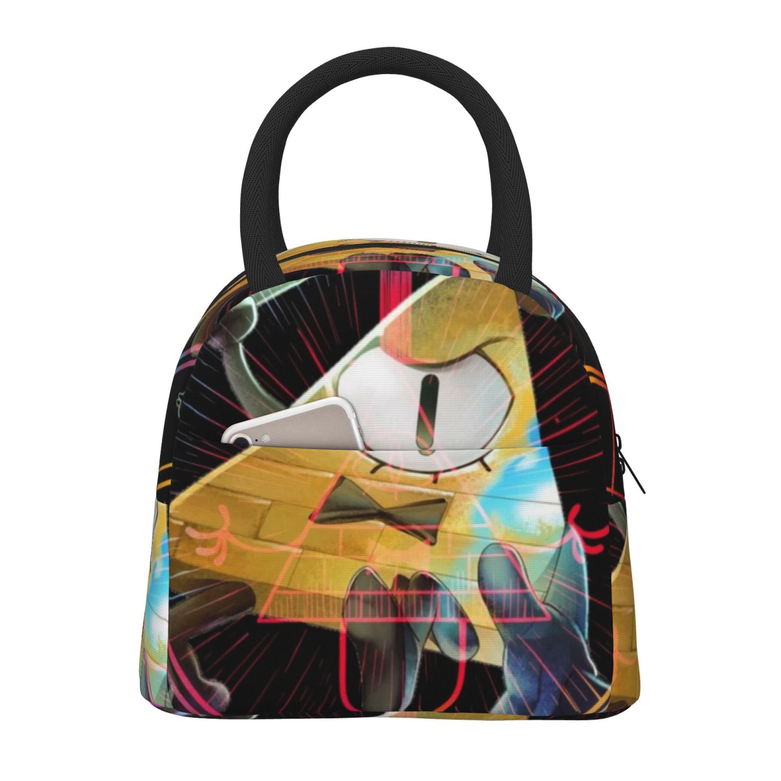 Animated Gravity Falls Bill Cipher Portable Lunch Bag Insulation Meal ...