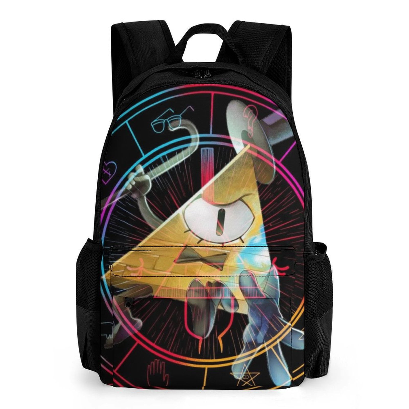 Animated Gravity Falls Bill Cipher School Bag Laptop Backpack Large ...
