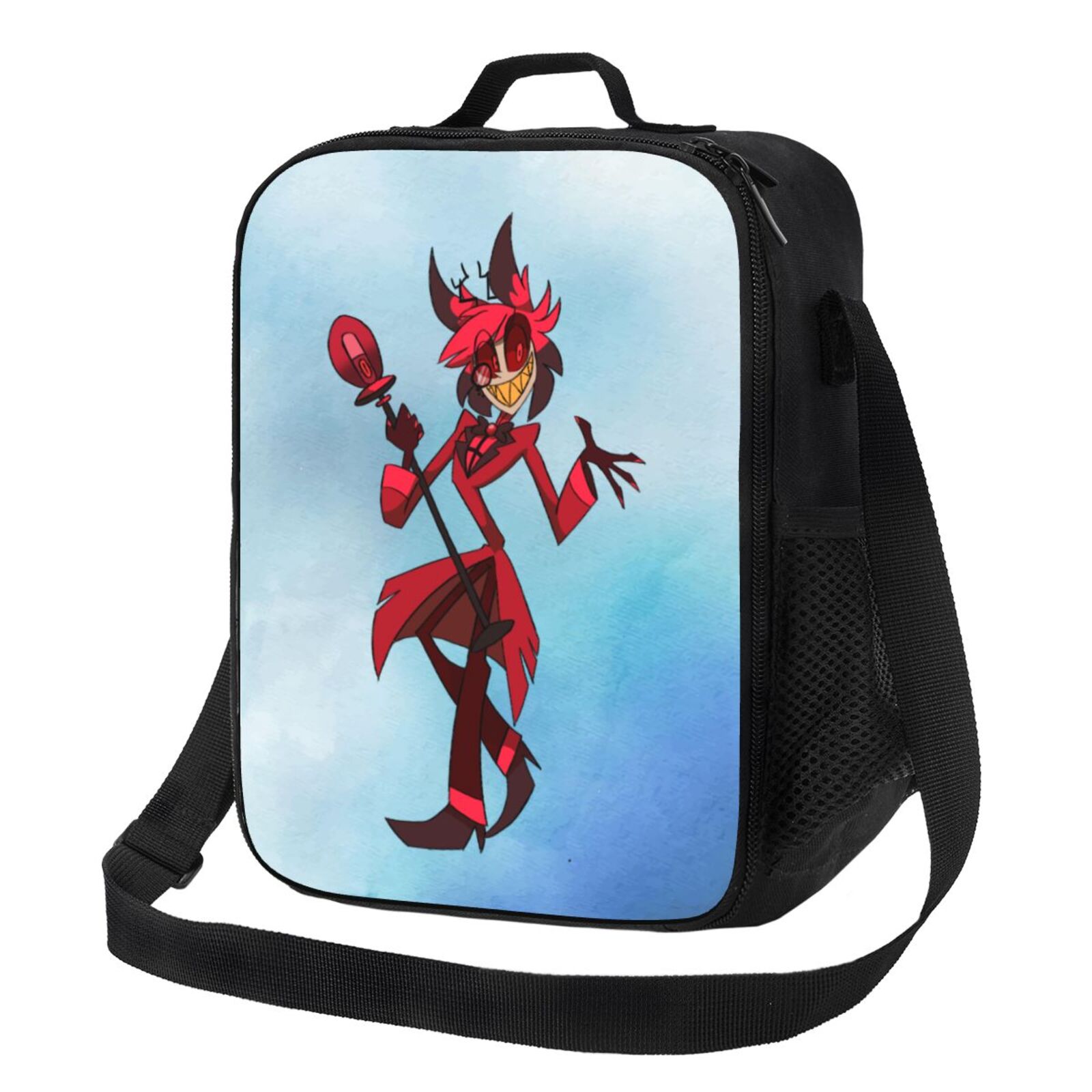 Animated Hazbin Hotel Alastor Insulated Lunch Bag Portable Meal Bag ...