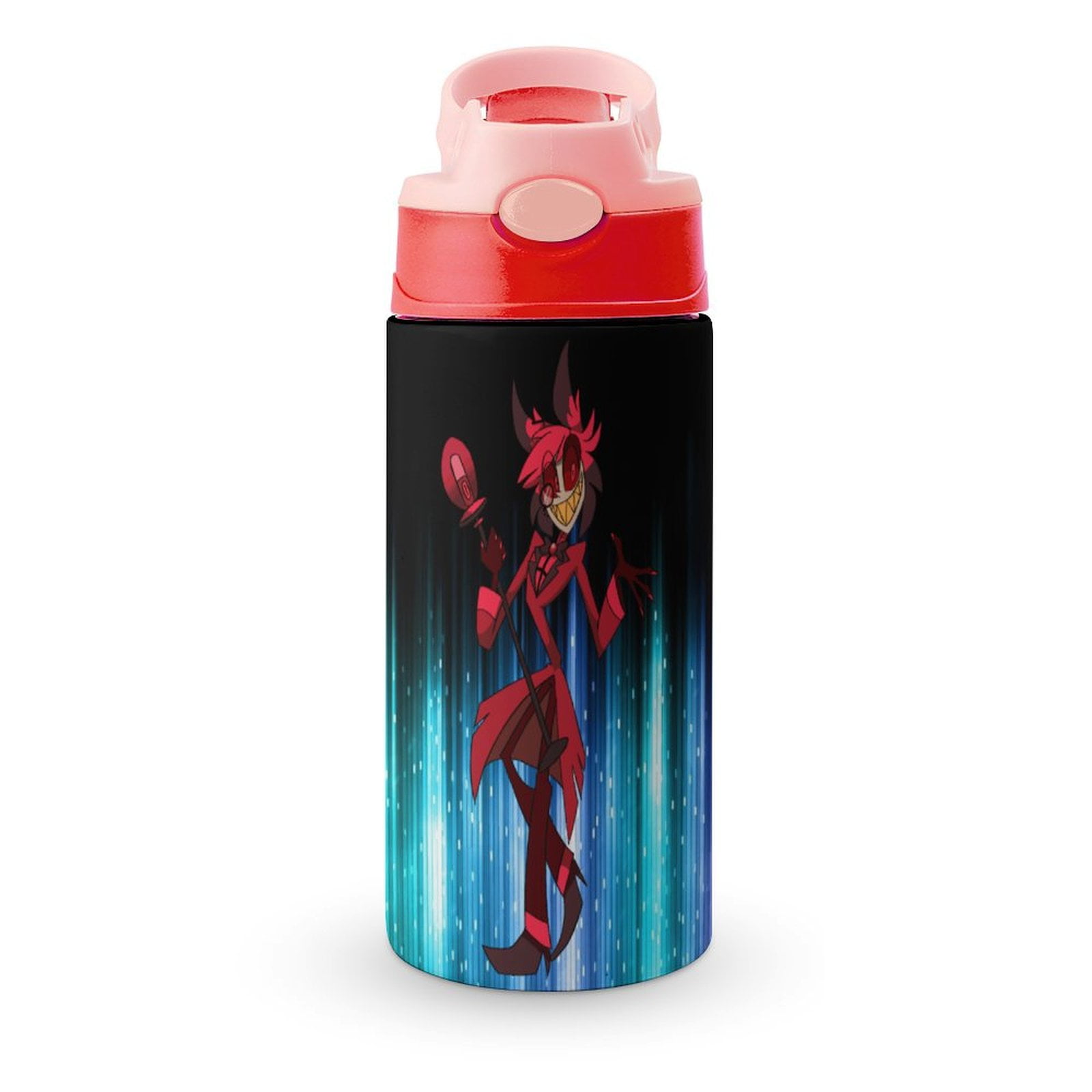 Animated Hazbin Hotel Alastor Kid's Insulated Water Bottle With Straw ...