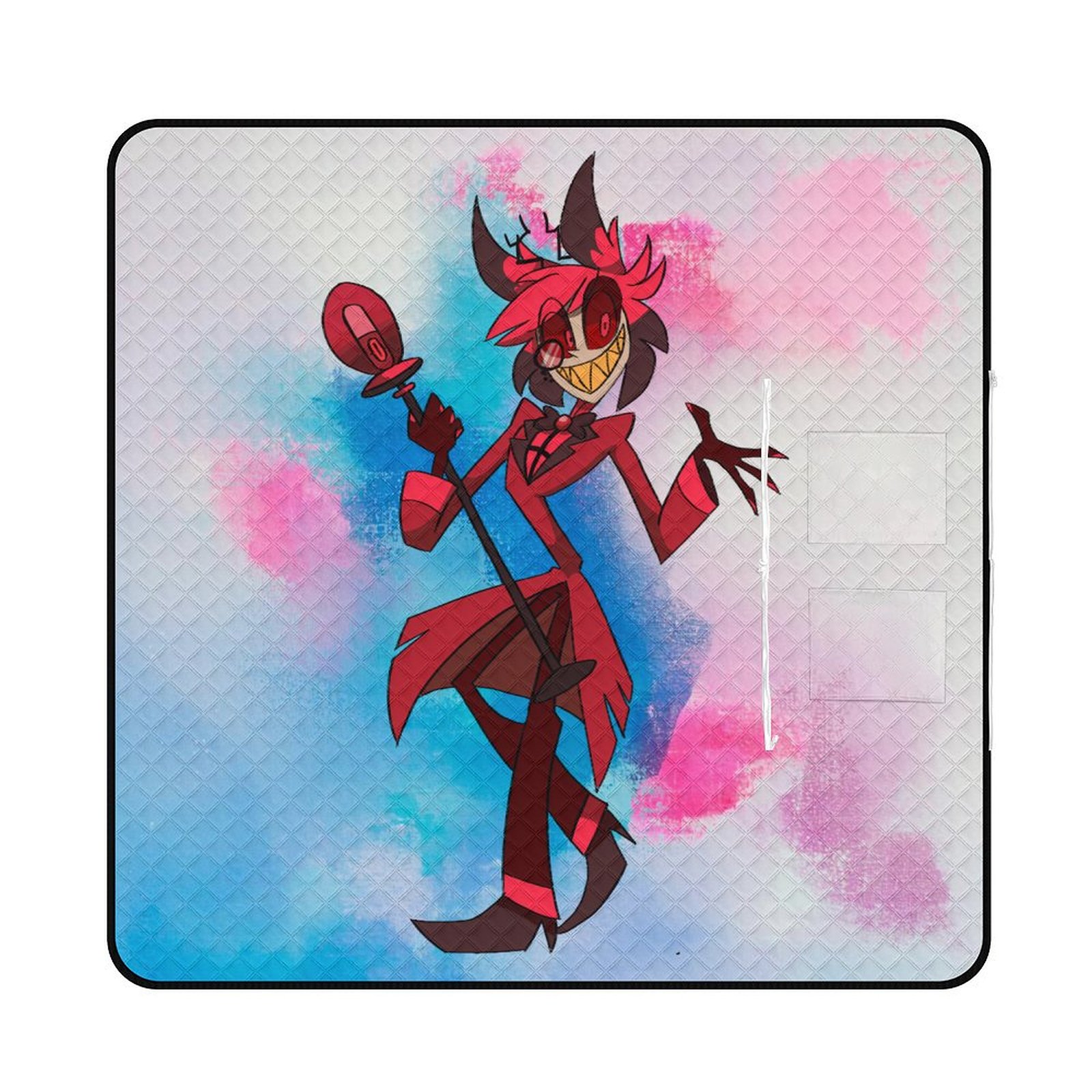 Animated Hazbin Hotel Alastor Picnic Mat Foldable Portable Tote Bag ...