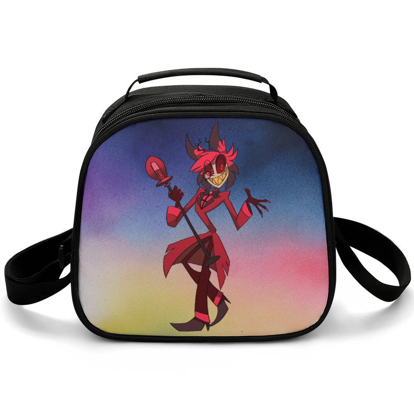 Animated Hazbin Hotel Alastor Portable Insulated Lunch Bag Lunch Box ...