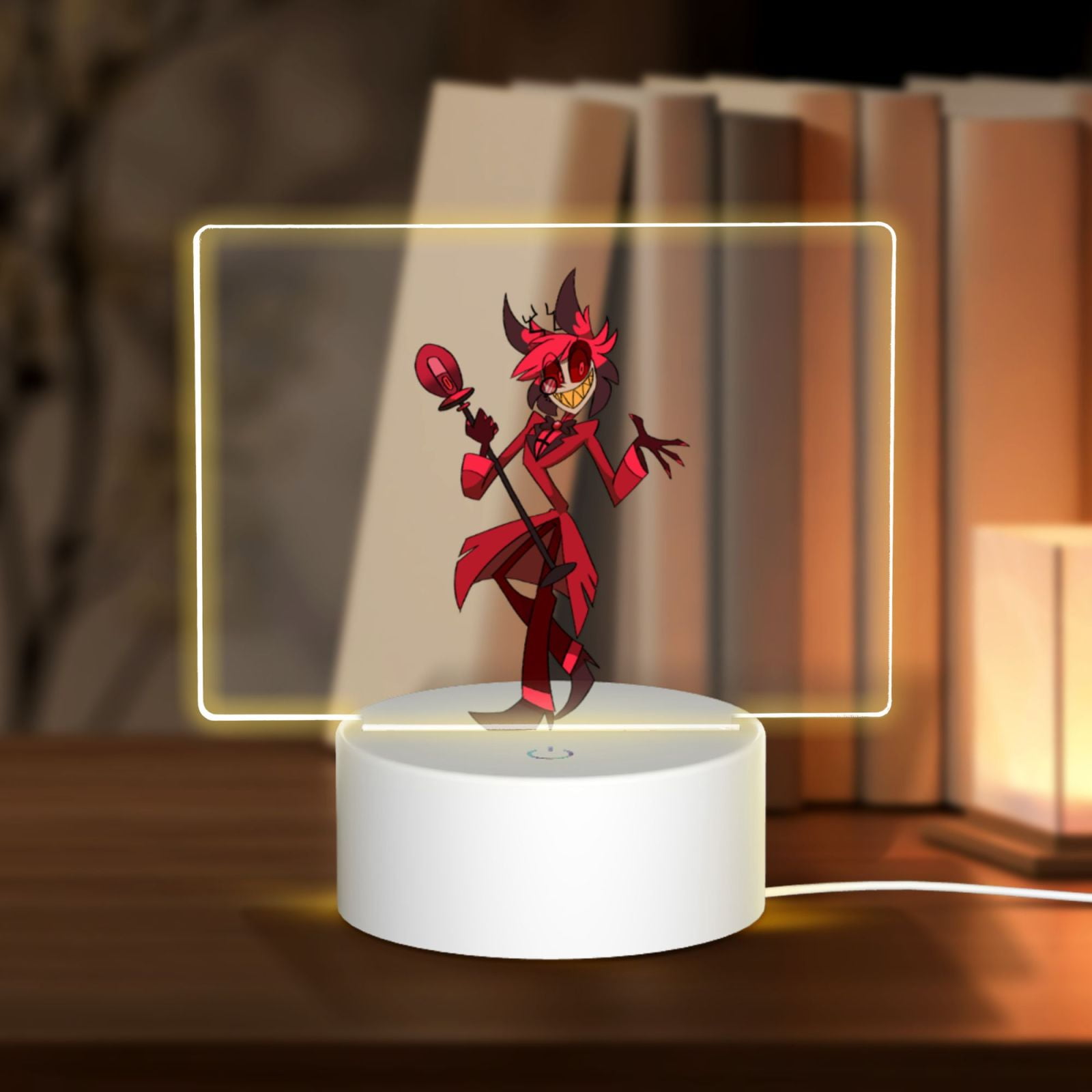 Animated Hazbin Hotel Alastor Rectangular Acrylic Night Light ...