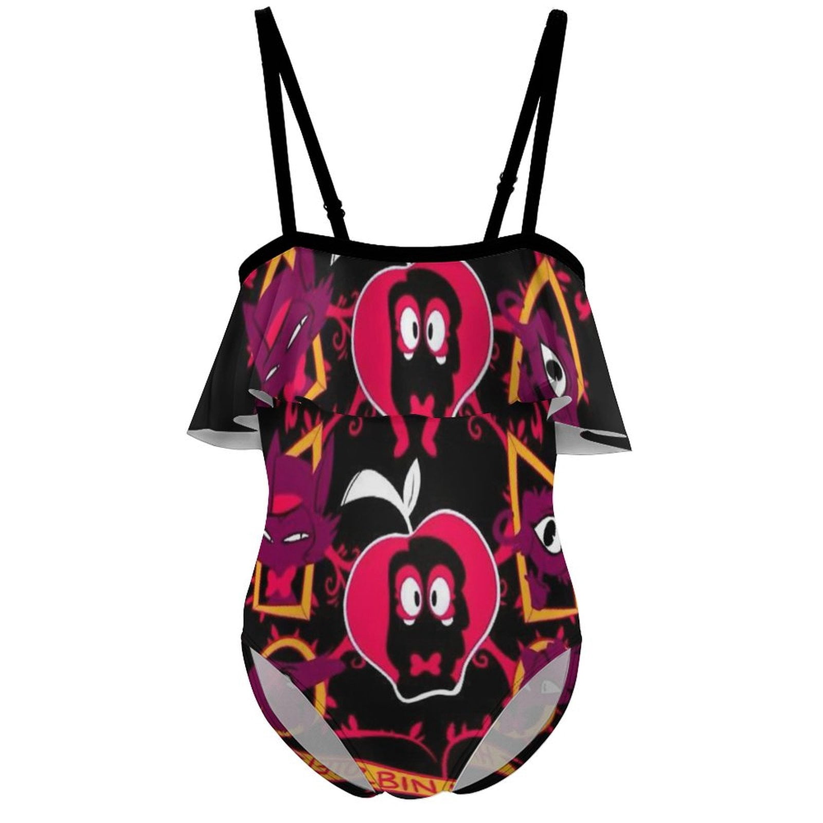 Animated Hazbin Hotel Children's Swimsuit Adjustable Off Shoulder ...