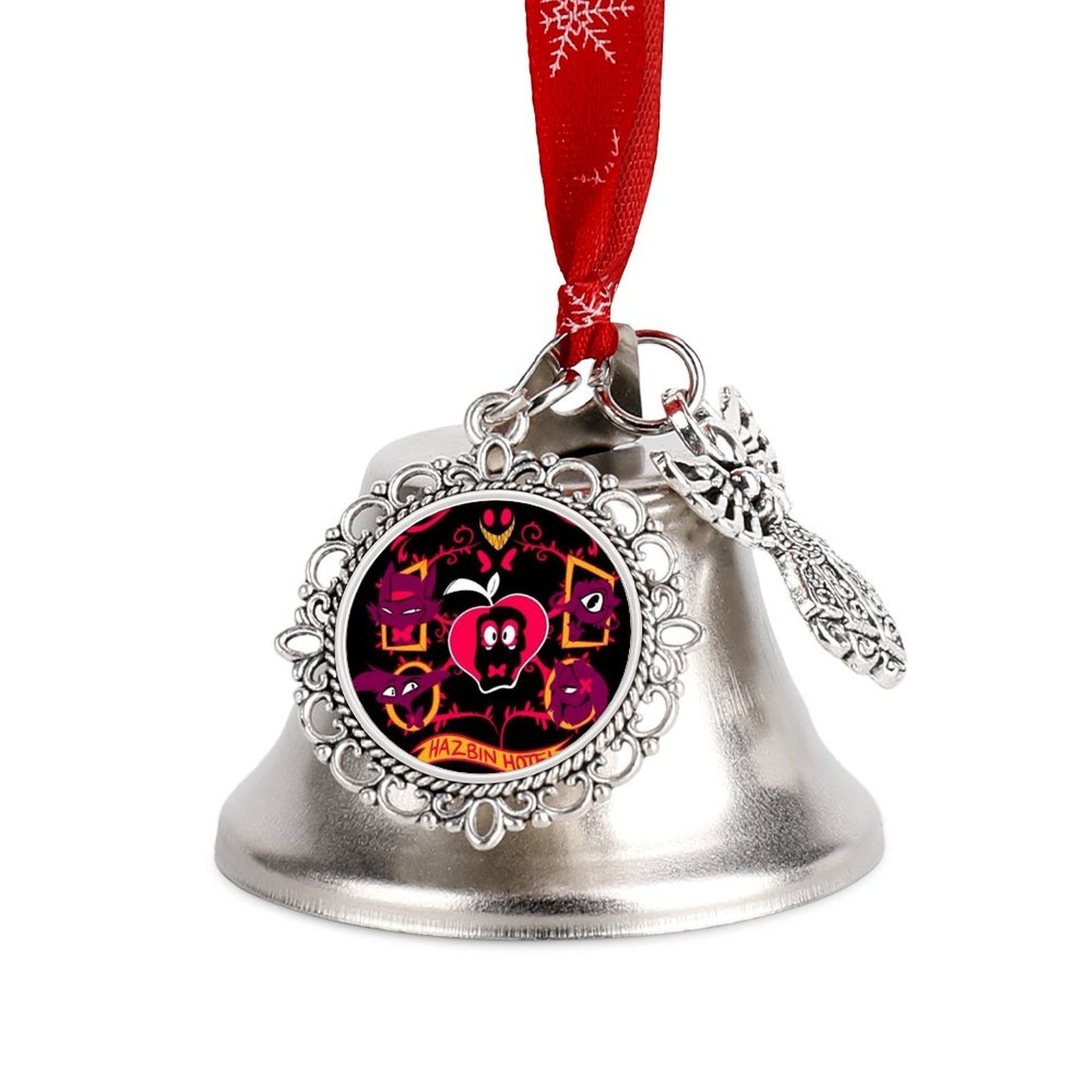 Animated Hazbin Hotel Christmas Bell Ornament Xmas Decor Jingling Bell ...