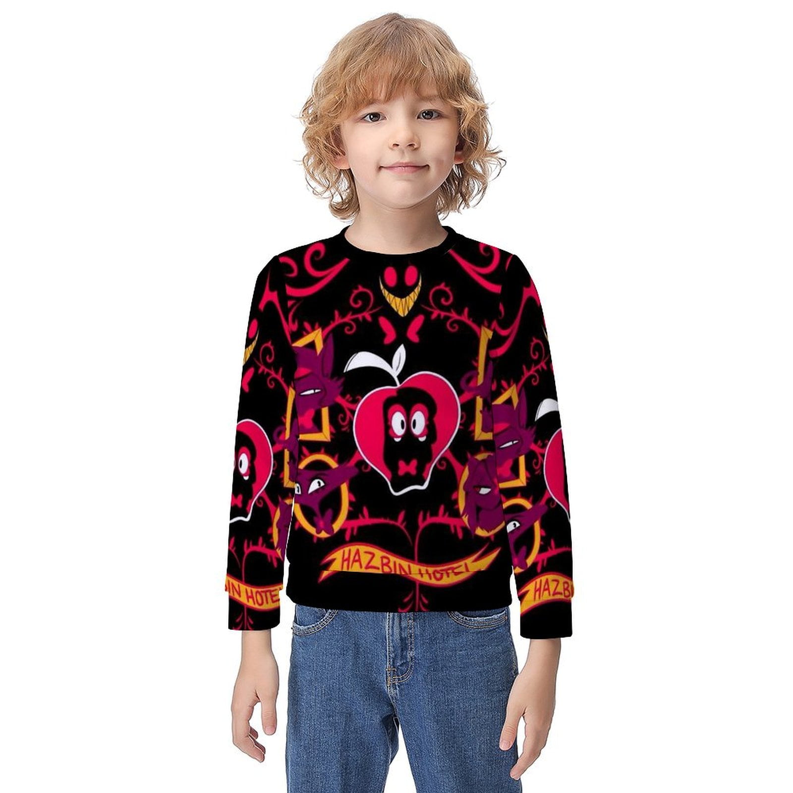 Animated Hazbin Hotel Hoodie for Kids 3D Printed Pullover Sweatshirts ...