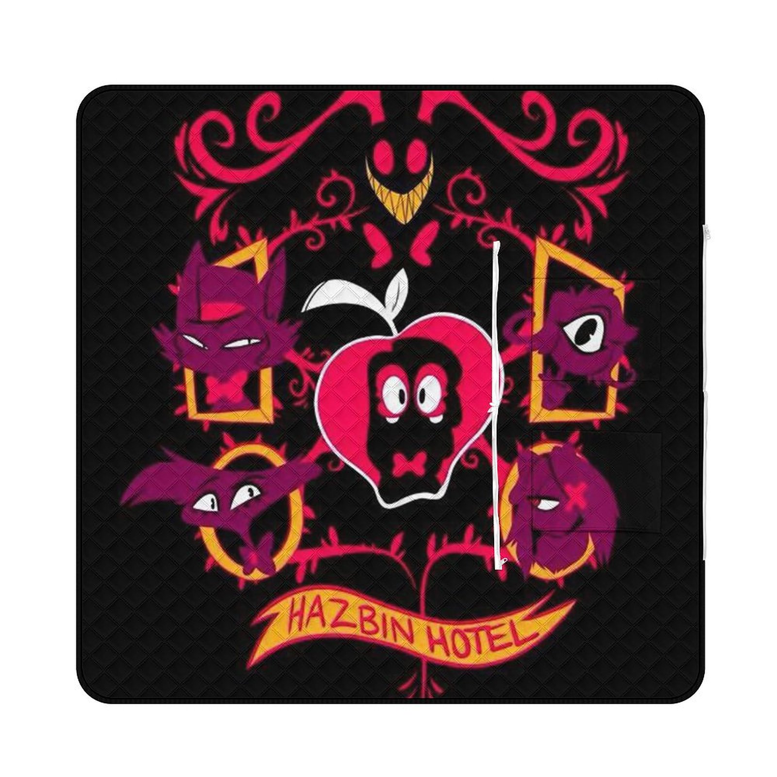 Animated Hazbin Hotel Picnic Mat Foldable Portable Tote Bag Baby ...