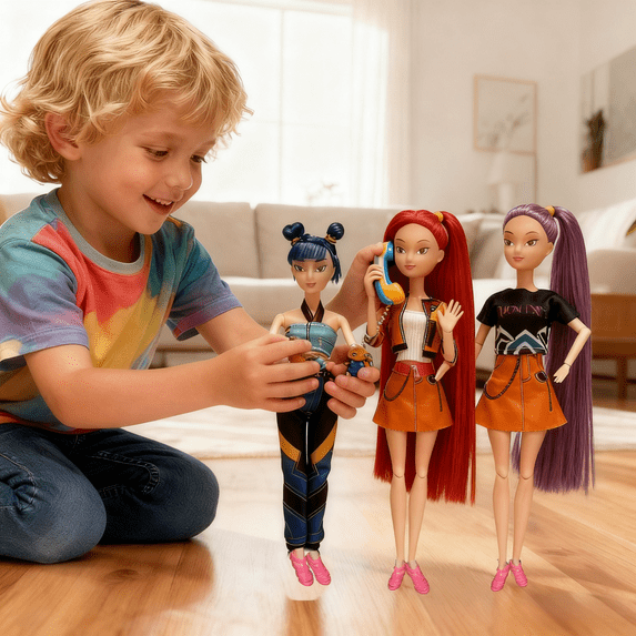 Animated Hunter Character Figure - 10.6 Inch Poseable Articulated Model ...