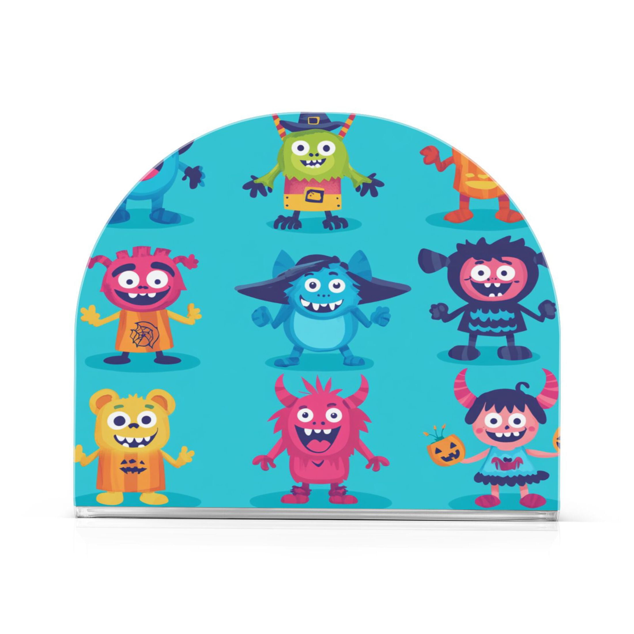 Animated Imp Pattern Thick U Shape Acrylic Napkin Holder Non Slip Space ...