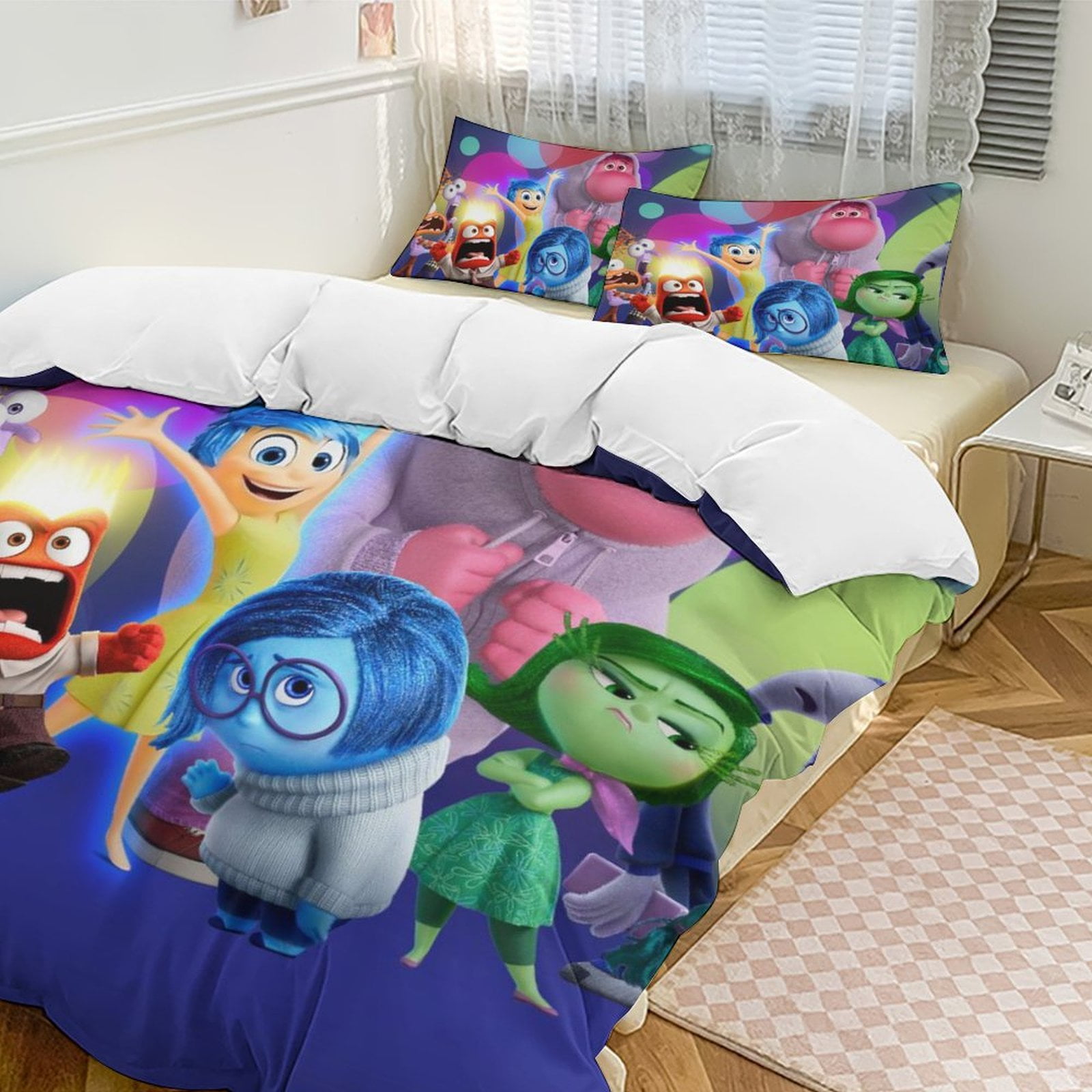Animated Inside Out 3 Pieces Bedding Set Soft Comforter Sets Decoration ...