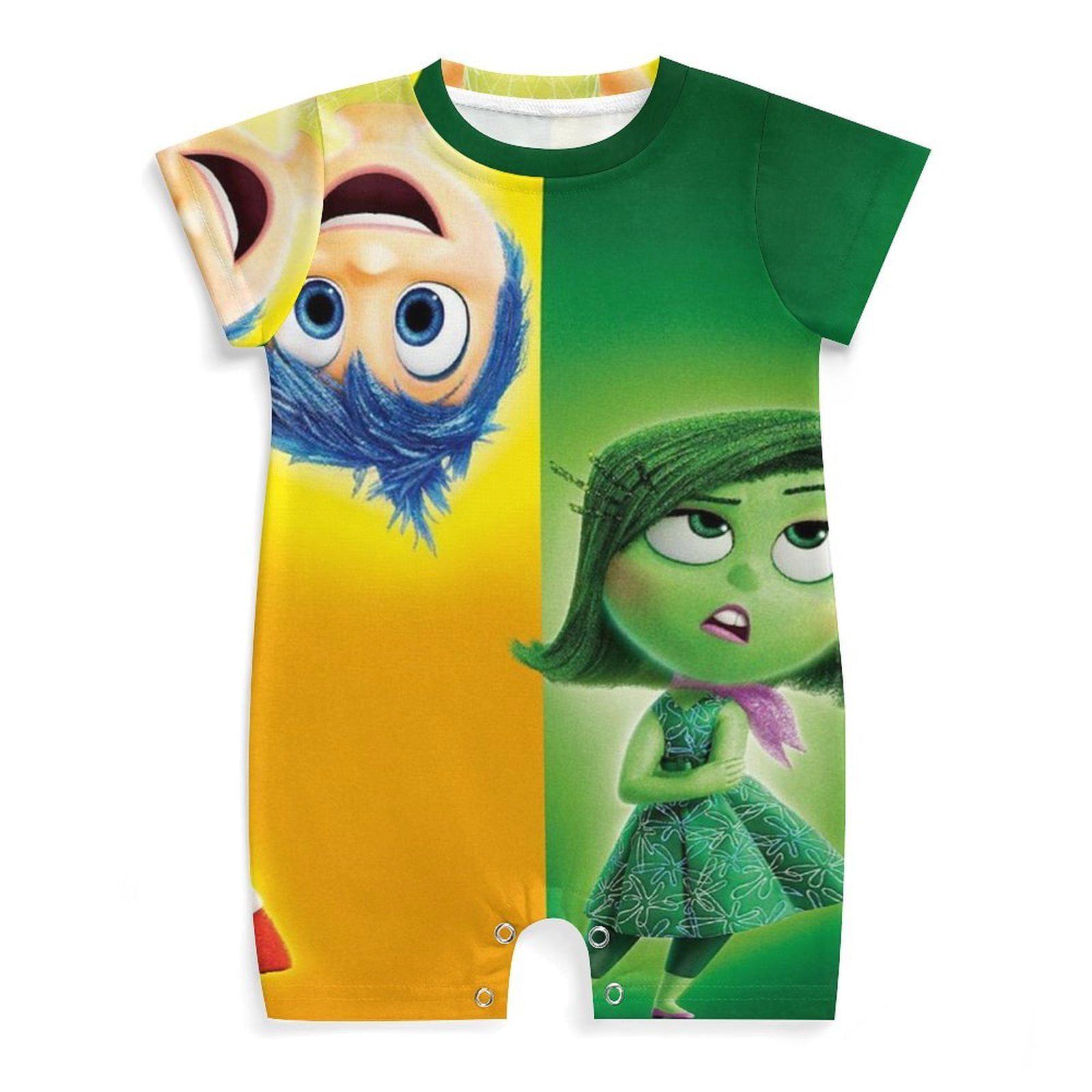Animated Inside Out Baby One-Piece Rompers Summer Short Sleeve Outfit ...