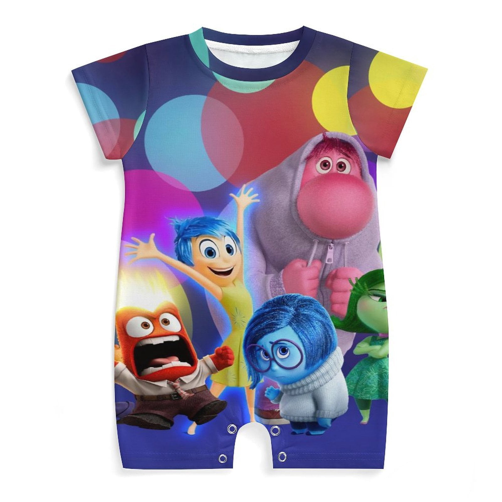 Animated Inside Out Baby One-Piece Rompers Summer Short Sleeve Outfit ...