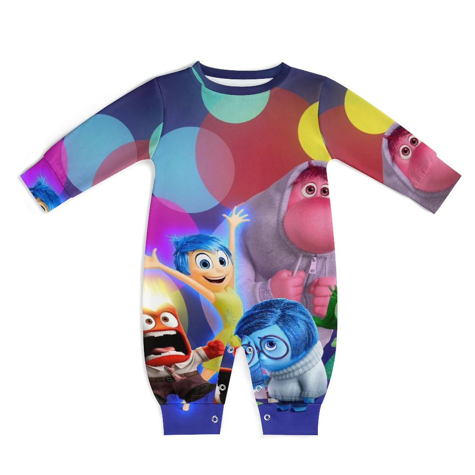 Animated Inside Out Baby Rompers One-Piece Long Sleeve Jumpsuit ...