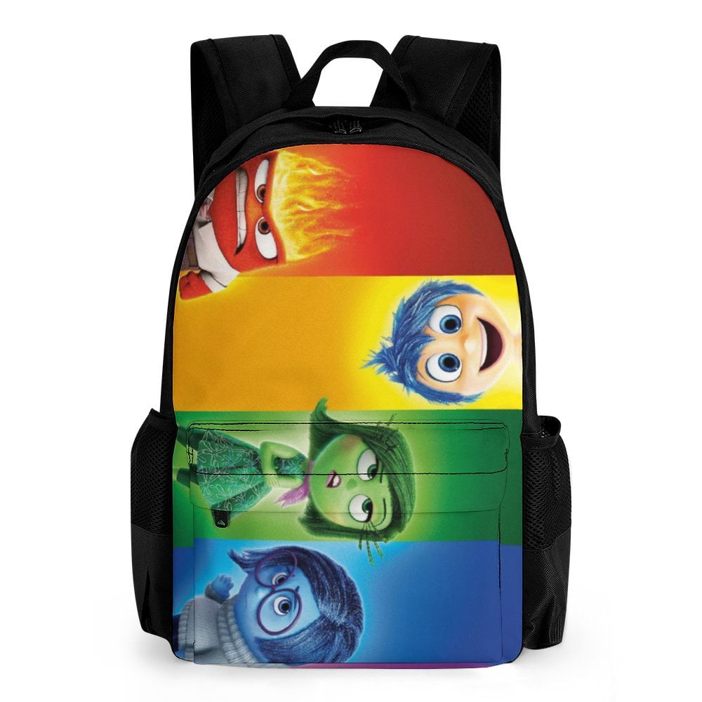 Animated Inside Out Backpack Laptop Bag Student Satchel Schoolbag ...