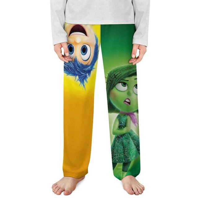 Animated Inside Out Children's Pajamas Lounge Straight Leg Sleeping ...
