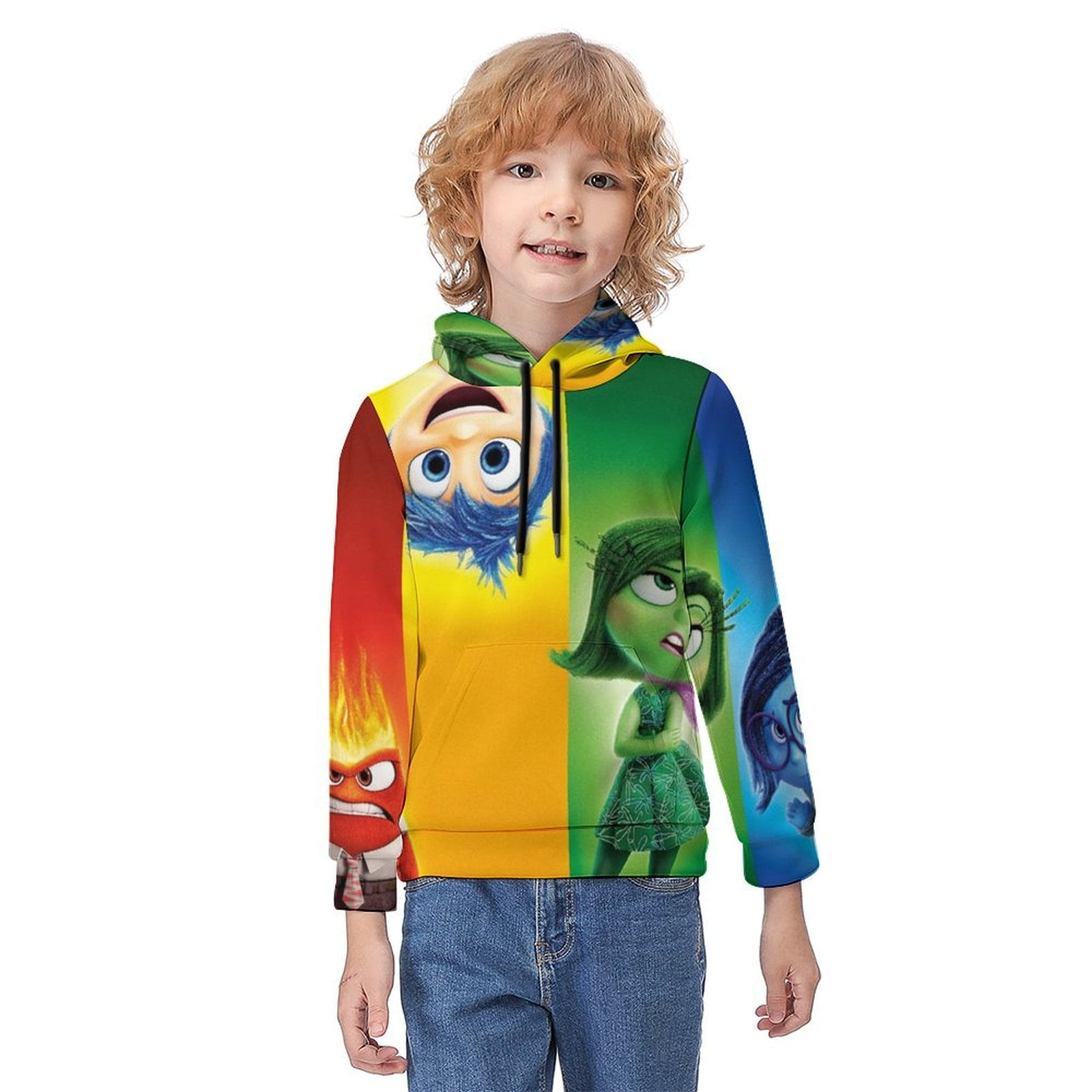 Animated Inside Out Fashion Hoodies Sweatshirt For Kids Pullover Hoody ...