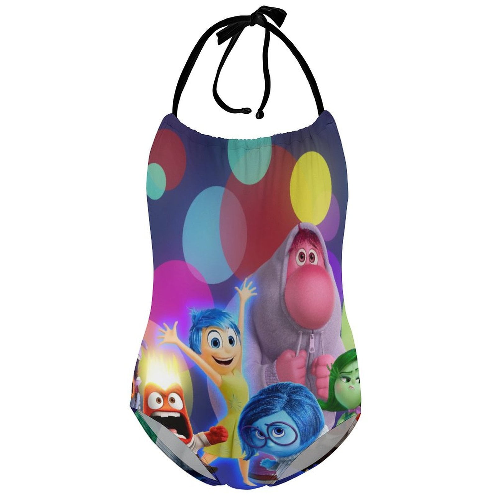 Animated Inside Out Girl's Swimsuit One-piece Summer Hawaii Beach Kid's ...