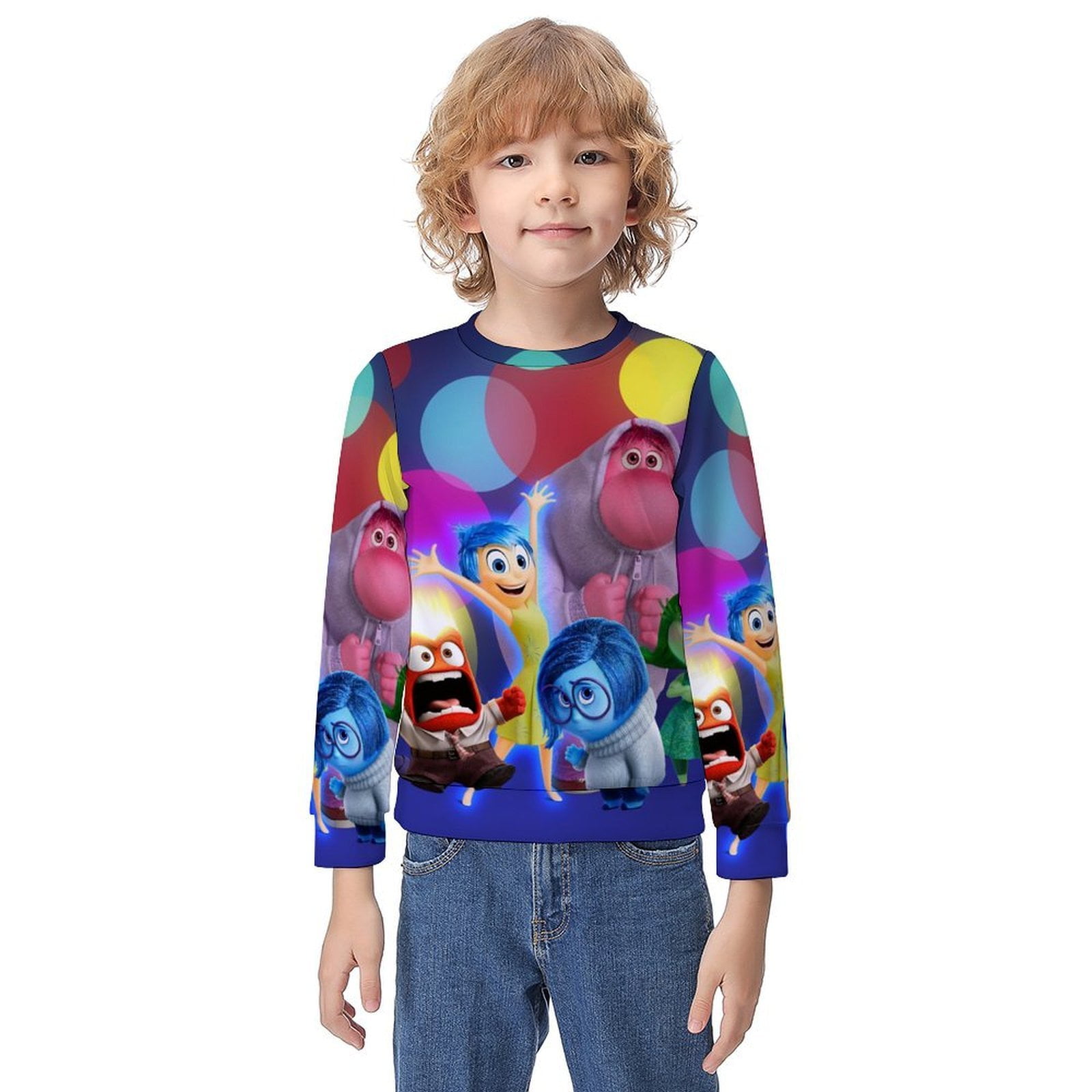 Animated Inside Out Hoodie for Kids 3D Printed Pullover Sweatshirts ...